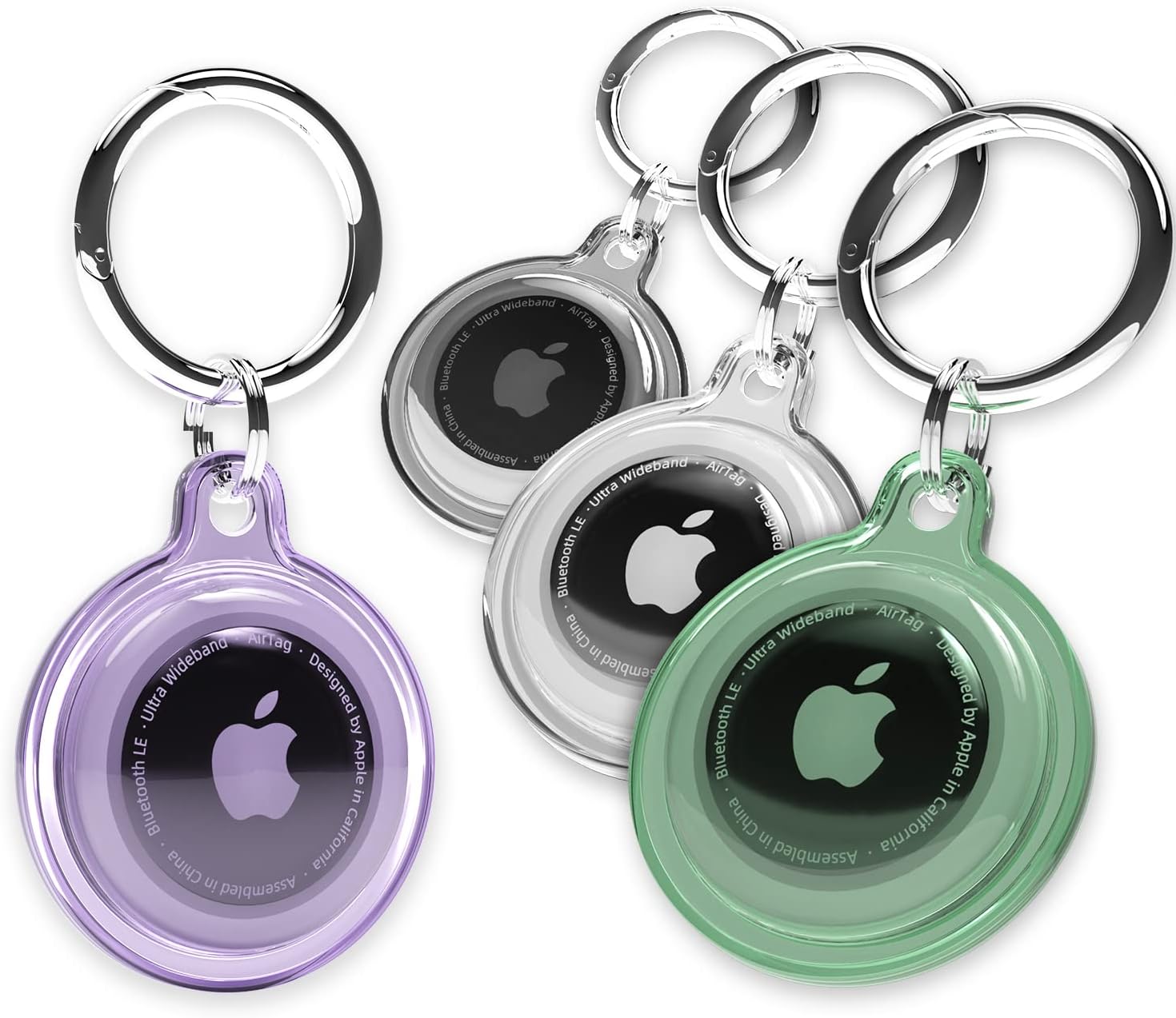 Amazon.com: 4 Pack Airtag Keychain Waterproof, Air Tag Holder for Apple ...