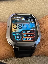 Amazon.com: KACLUT Smart Watch,100M Waterproof Rugged Military ...