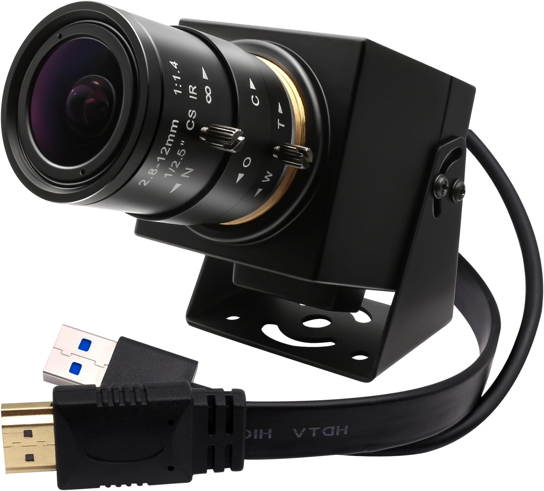 Amazon.com: ELP 4K USB3.0 HDMI USB Camera Manual Zoom Webcam 4K 60fps PC Camera Mini Close-up ...