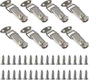 DSFSAEG 8 Pack Toggle Latch, Spring Loaded Catch Clips With Screws ...
