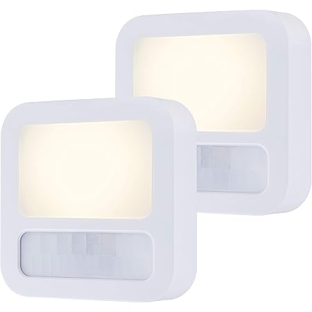 GE LED Motion Sensor Night Light, 20 Lumens, Dusk-to-Dawn, UL-Certified ...