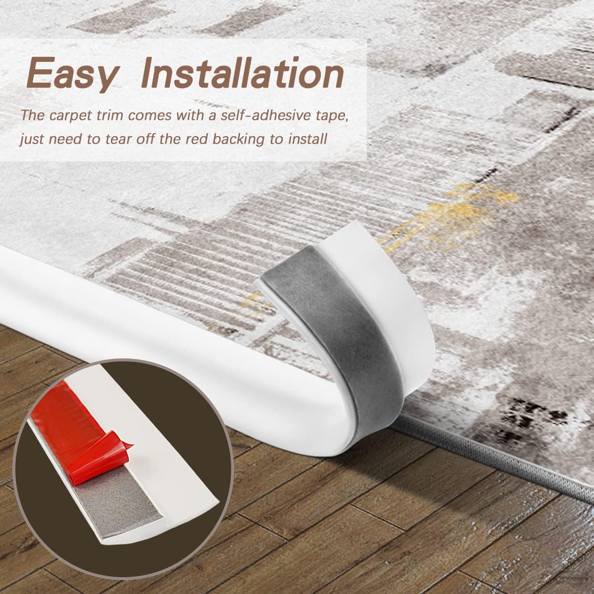Buy Floor Transition Strip Self Adhesive Carpet Threshold Transition ...
