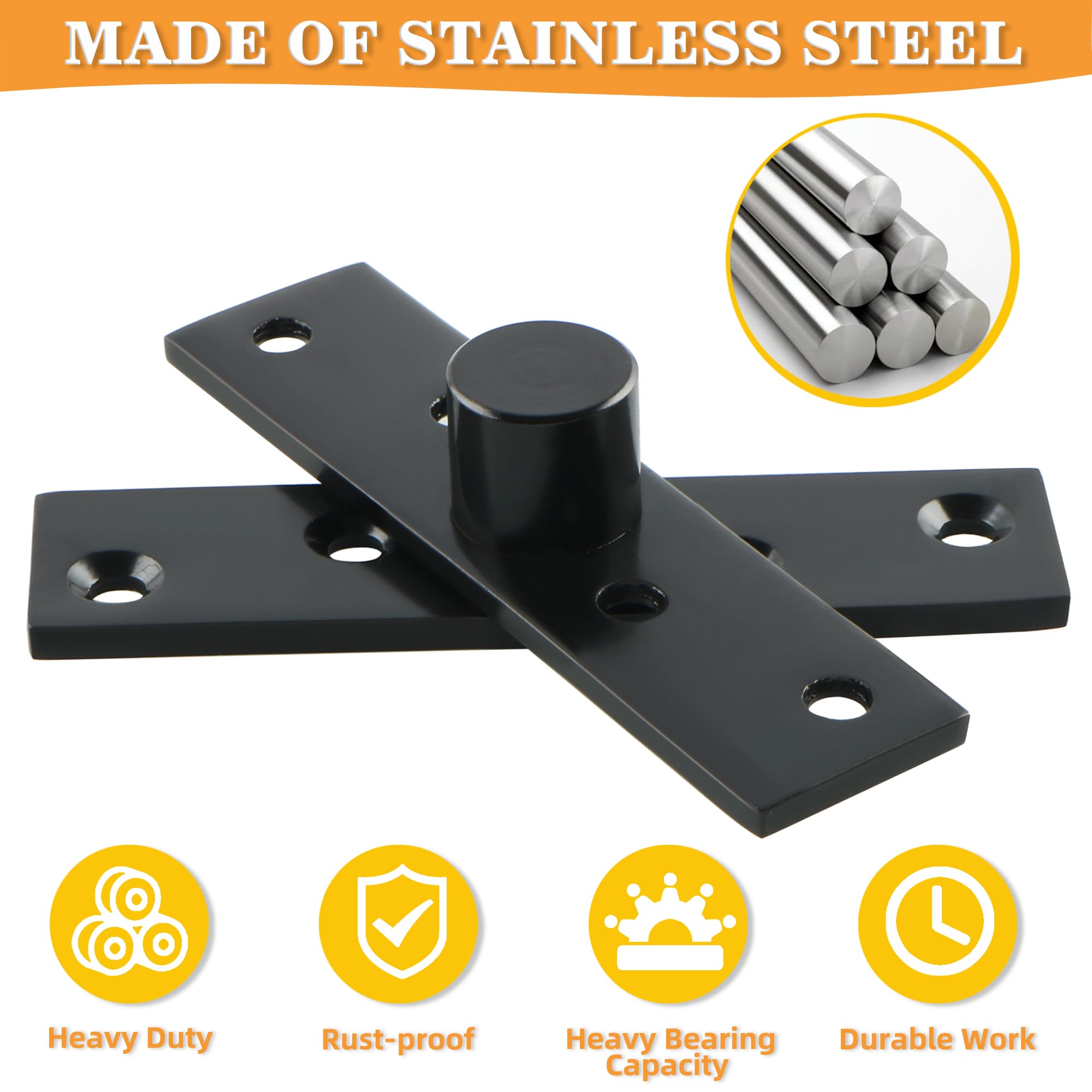 Snapklik.com : Alise 4 Pivot Hinge Rotating Door Hinge 360 Degree ...