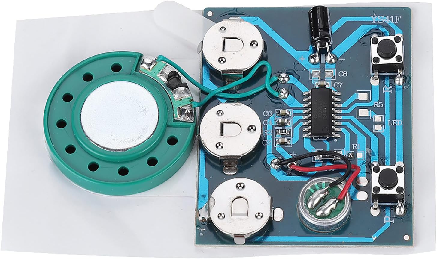 Amazon.com: Recordable Sound Module Button Control Music Voice Player ...