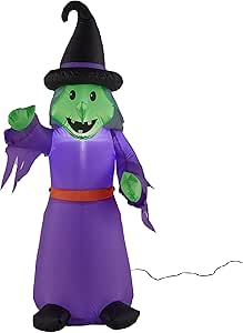 Amazon.com: Inflatable Witch - Cute Halloween Yard Decor - 3.5 ft ...
