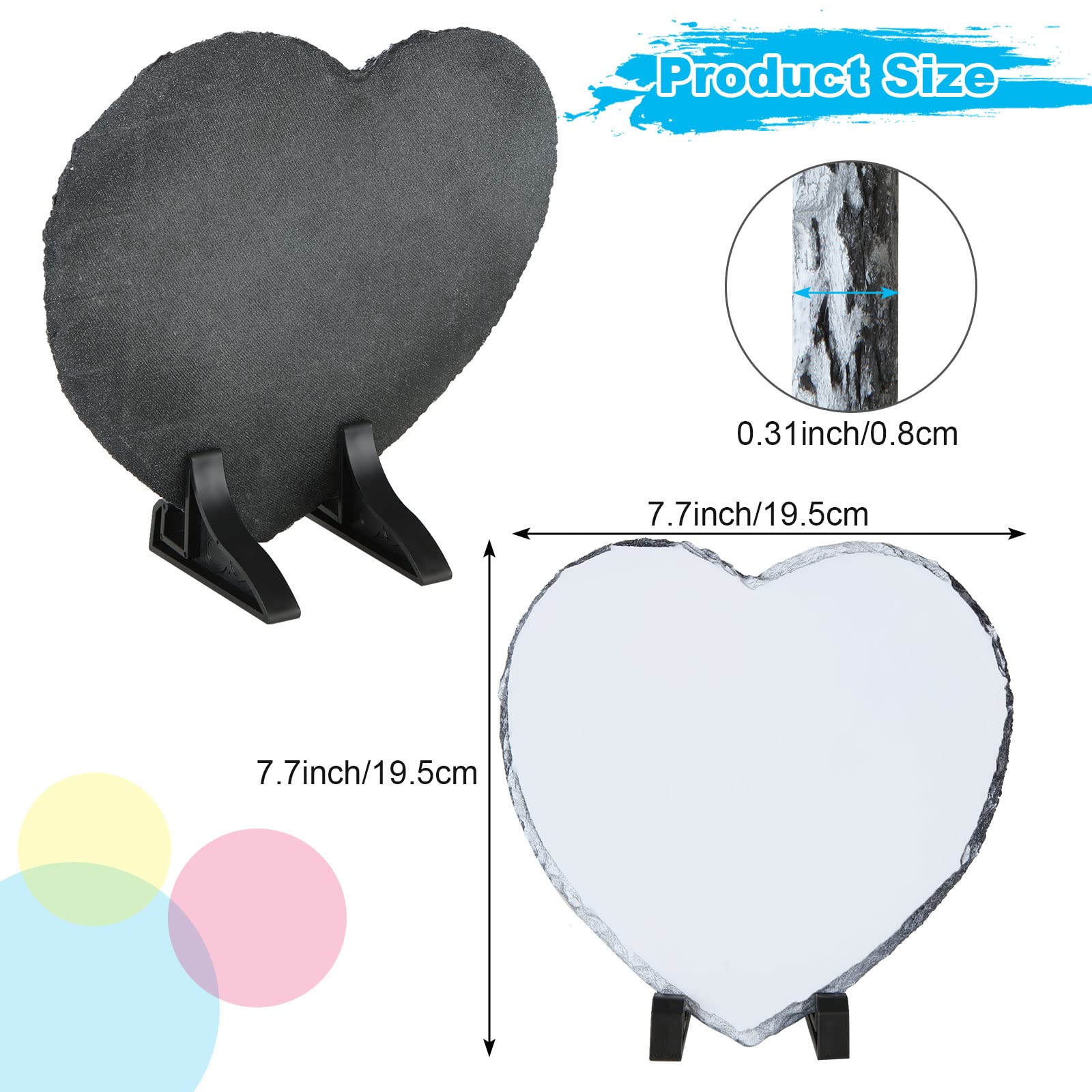 Sublimation Slate Blanks Heart ShapedÂ Photo Slate Blanks for ...