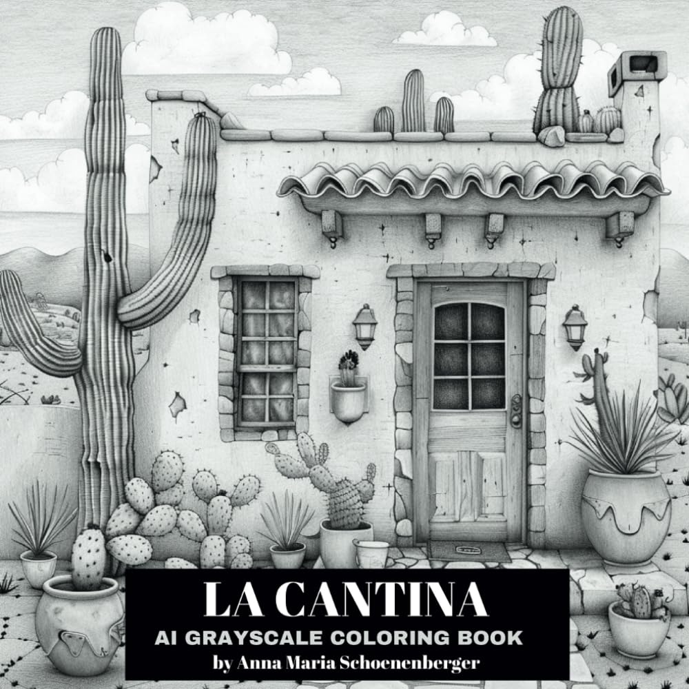Amazon.com: LA CANTINA - AI Grayscale Coloring Book: 9798883904195: Schoenenberger, Anna Maria ...