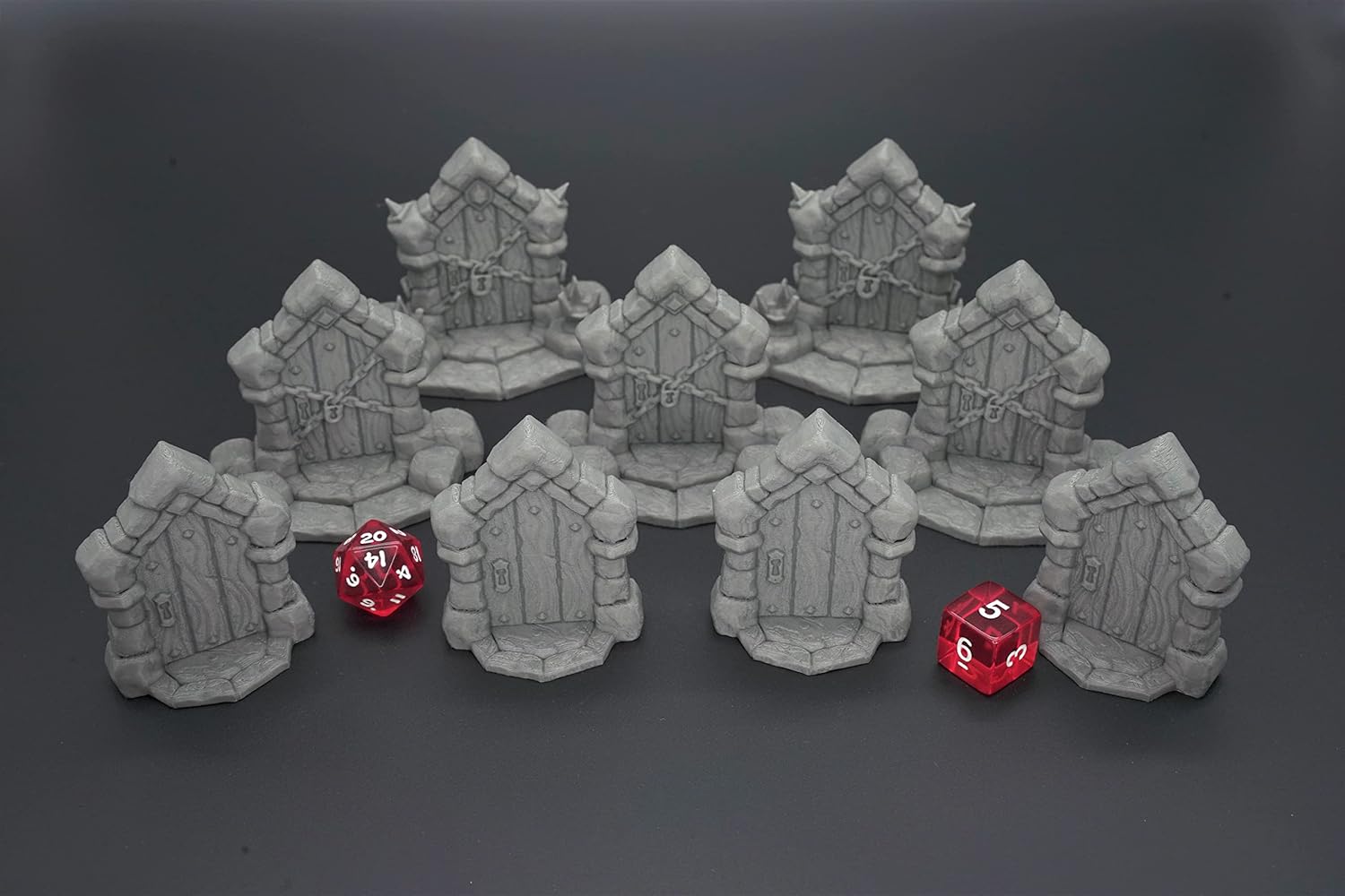 Buy Epic Dungeon Doors by Makers Anvil, 3D Printed Tabletop RPG Scenery ...