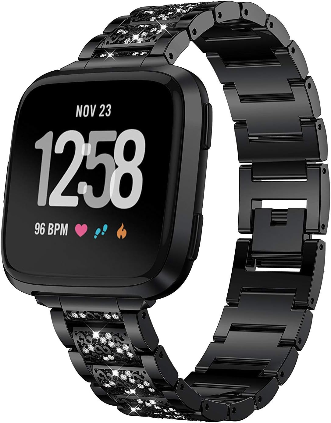 Amazon.com: Jewelry Bling Bands Compatible with Fitbit Versa Band ...