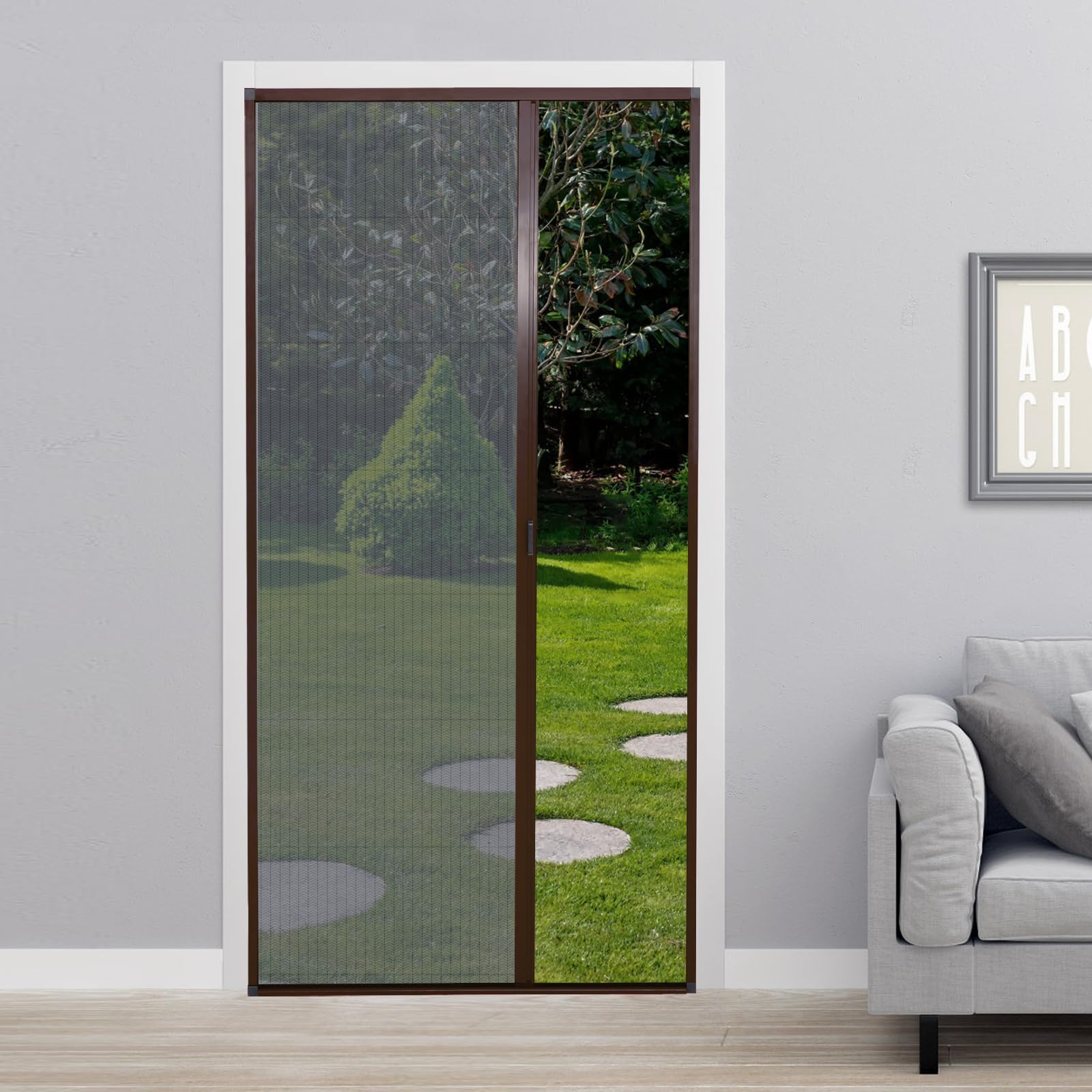 Brisa White Retractable Screen Door 80" Single - Amazon.com