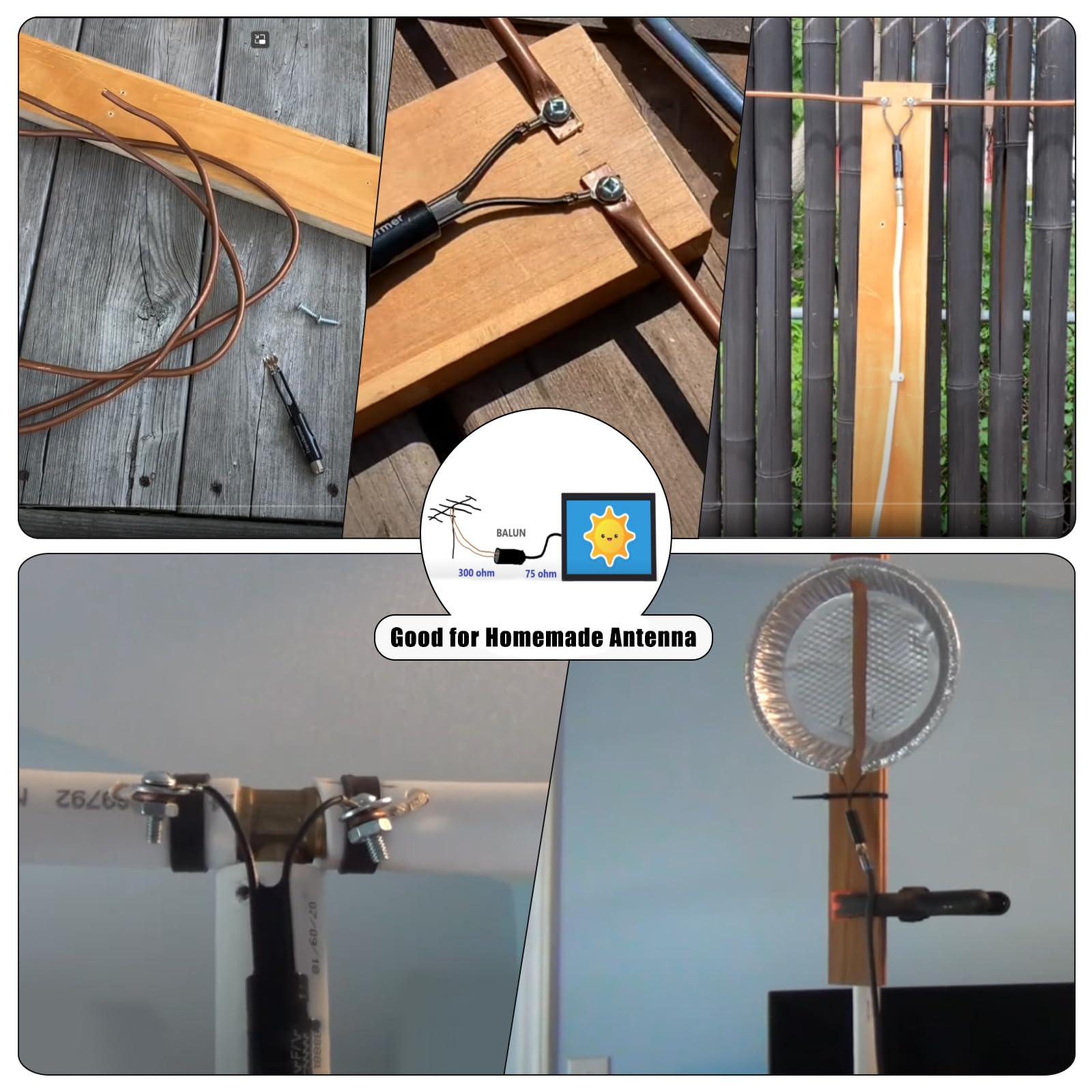 Snapklik.com : AccEncyc 4 PCS UHF/VHF/FM Antenna Balun Transformer ...