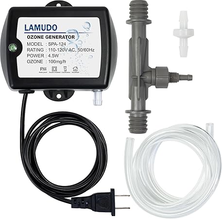Amazon.com: Lamudo Ozone Generator for Cold Plunge with Venturi Injector, SPA-124 SPA Ozonator ...