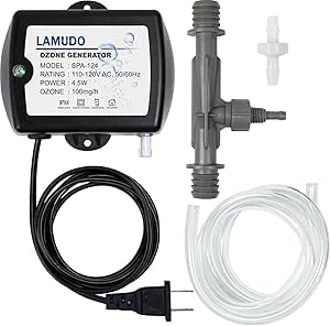 Amazon.com: Lamudo Ozone Generator for Cold Plunge with Venturi Injector, SPA-124 SPA Ozonator ...