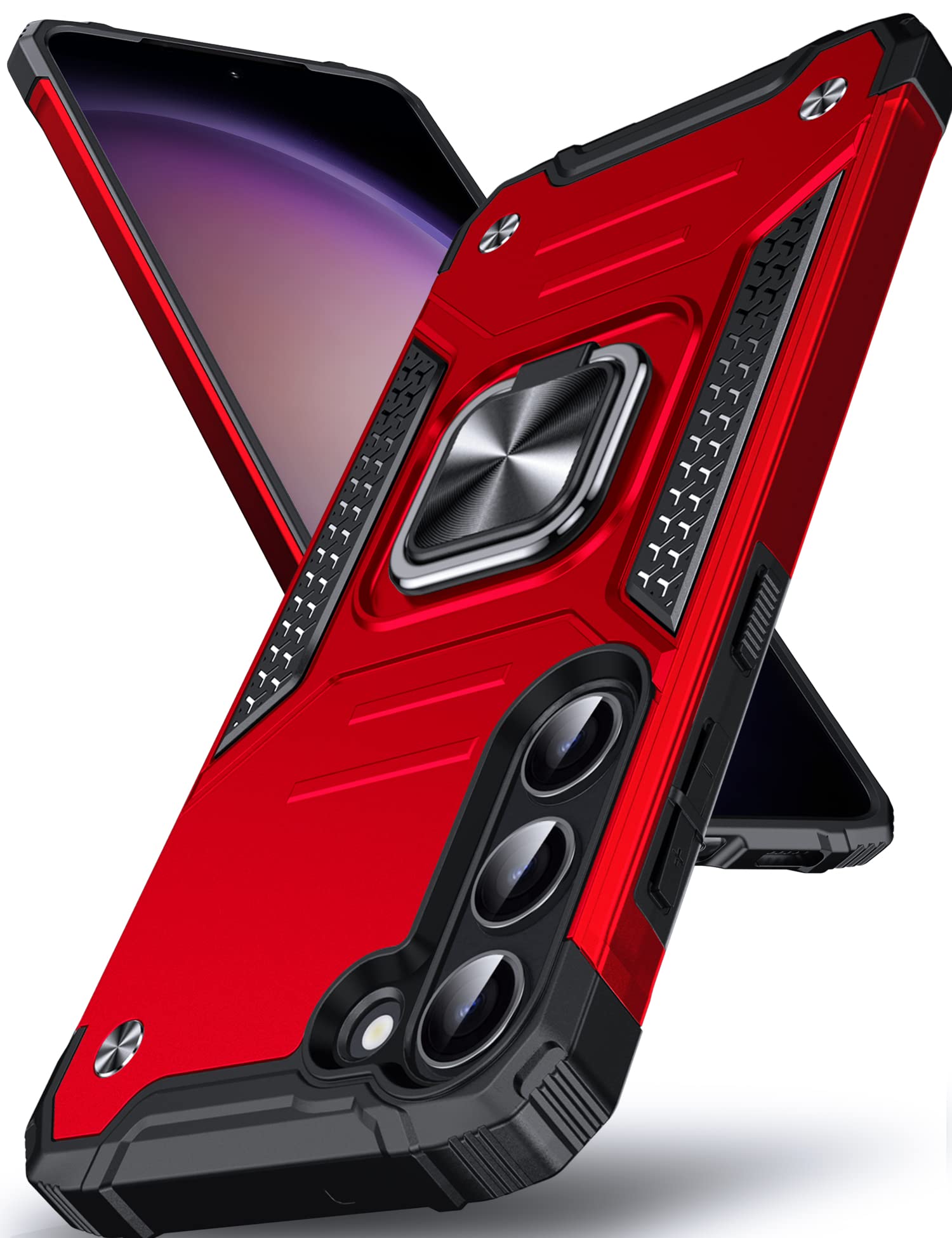 DASFOND Designed for Galaxy S23 Case with Stand, Military Grade Full ...