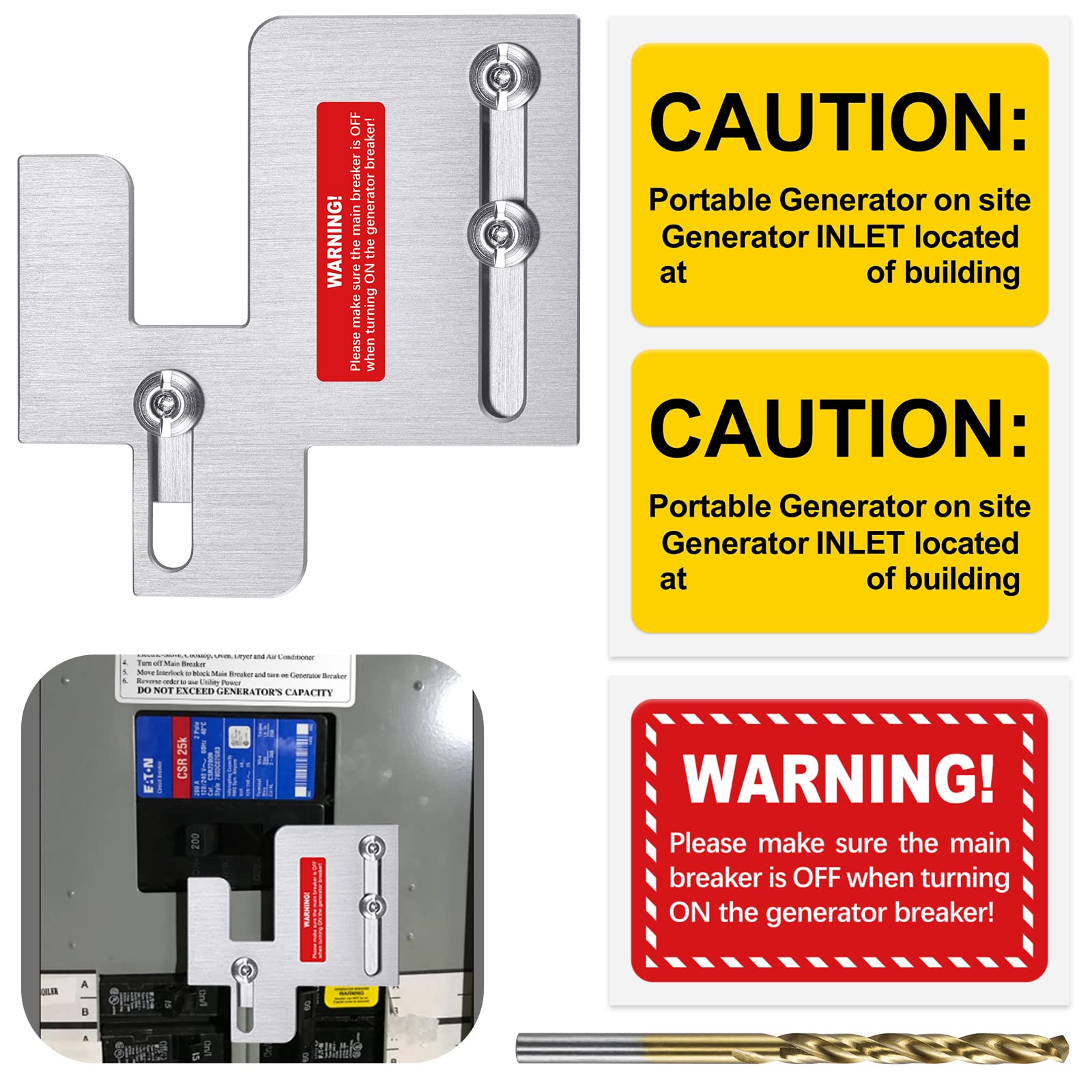 Buy LATING Generator Interlock Kit for Eaton Cutler Hammer CH and BR ...