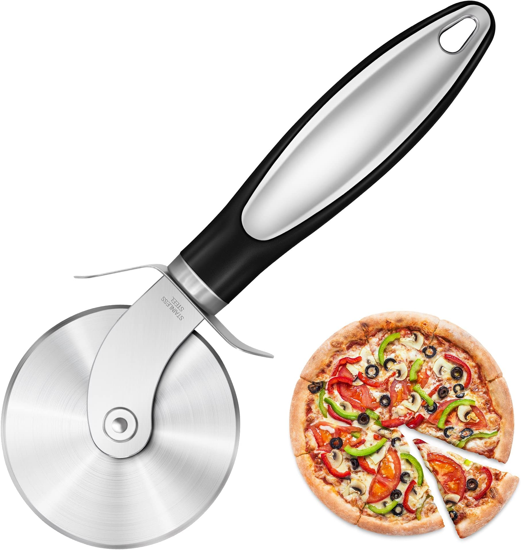 Amazon.com: Pizza Cutter Wheel - Premium Kitchen Pizza Cutter - Super ...