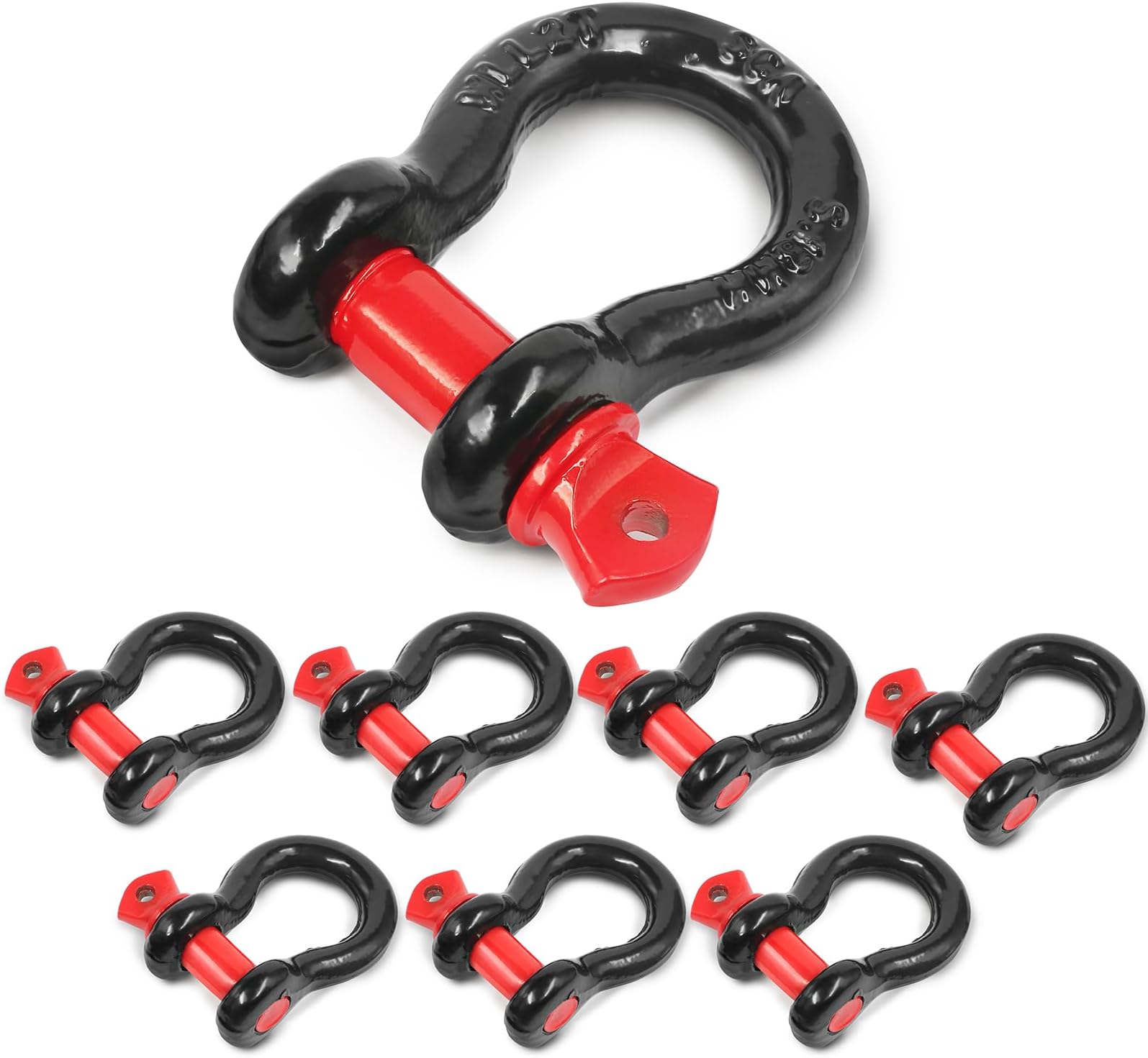Amazon.com: Jamiikury Shackles 1/2" D Ring Shackle 12 Ton (26,455 lbs ...