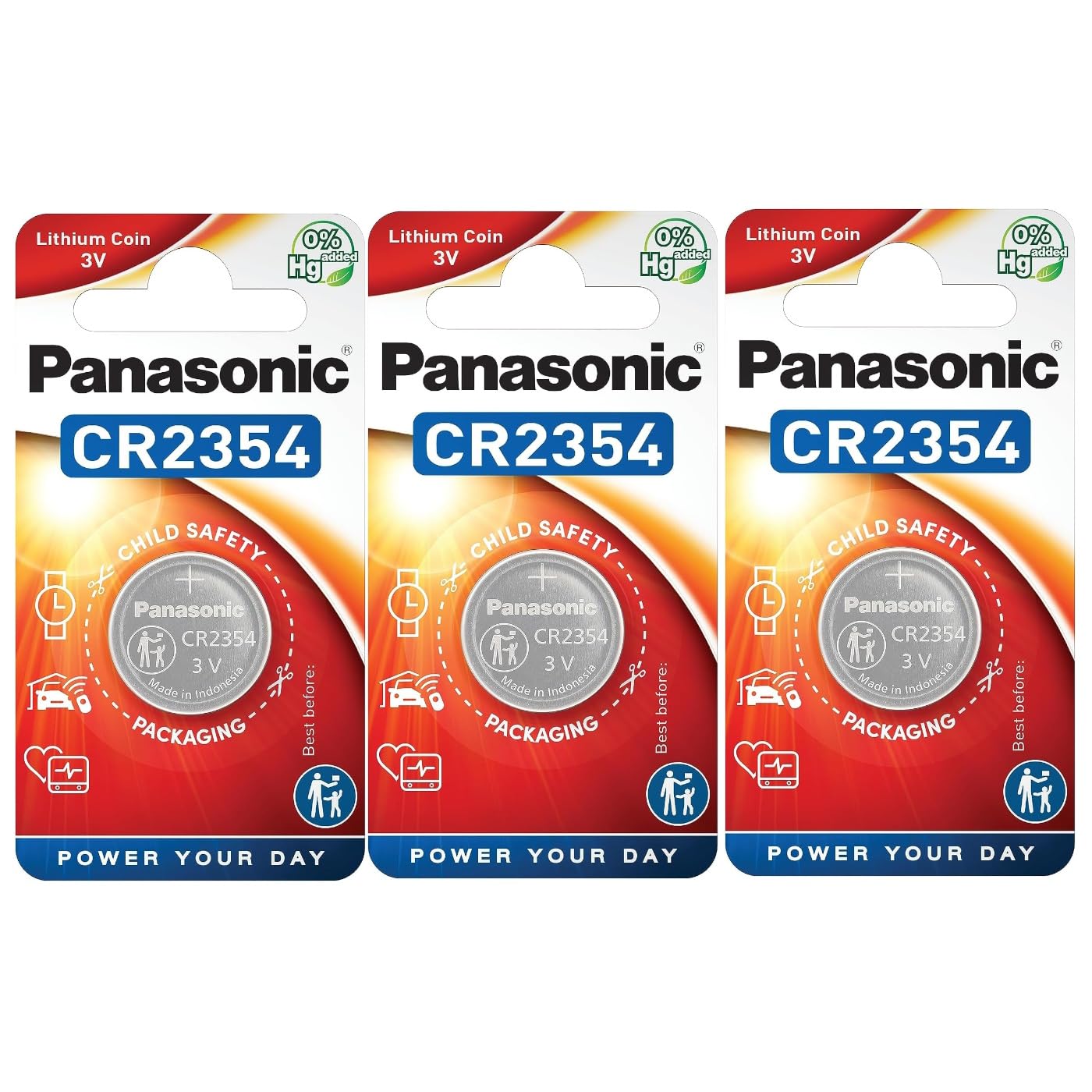 [ Pack of 3 ] Panasonic CR2354 2354 CR 2354 3V lithium BATTERIES : Amazon.in: Electronics