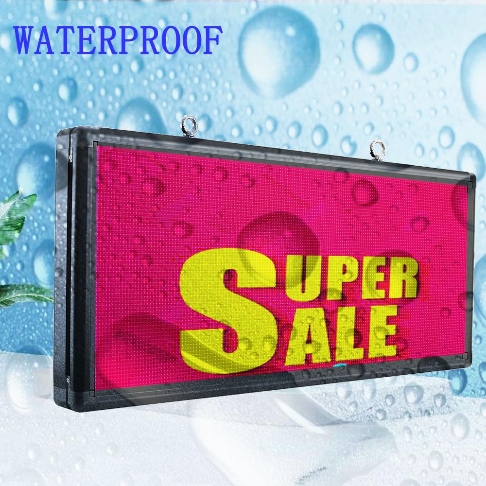 P6 Outdoor Full Color Led sign Support Text and Video Image Display 40 ...