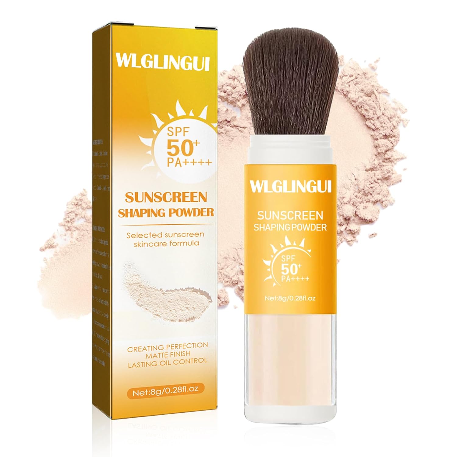 Amazon.com: WLGLinGui Mineral Sunscreen Setting Powder SPF 50++,Oil ...