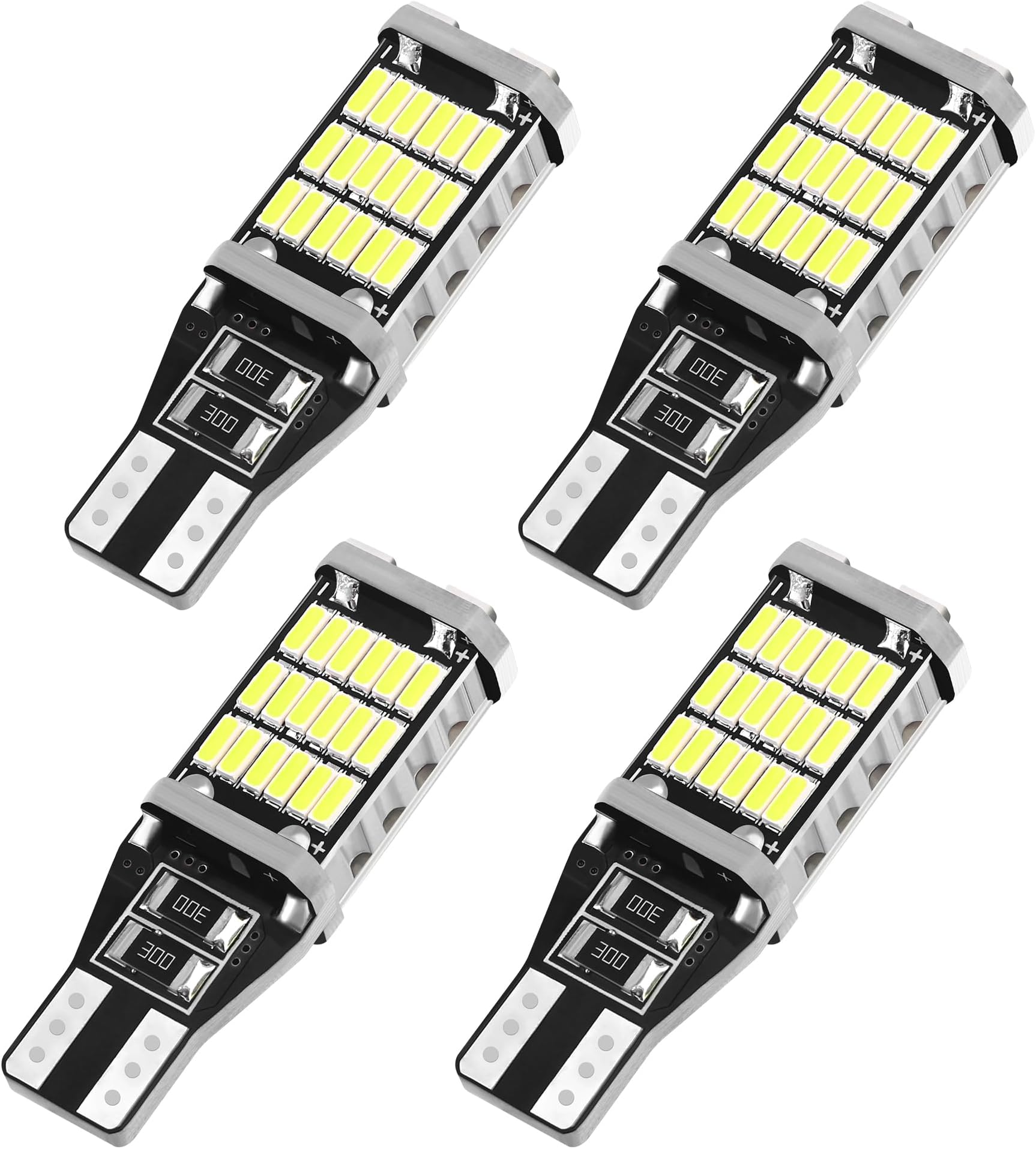 Amazon.com: carleef 4PCS Car LED Reverse Lights Bulb,Super Bright T15 ...