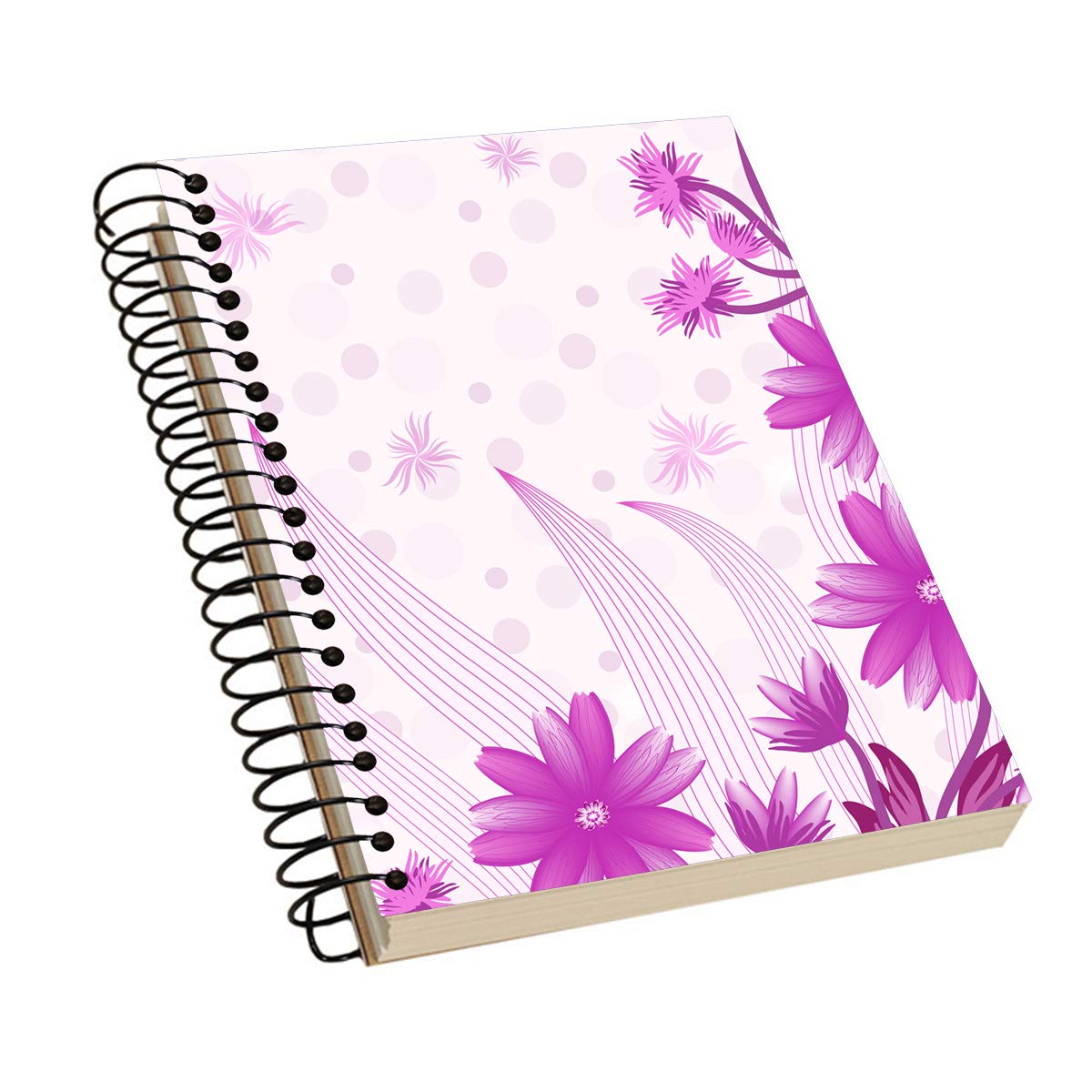 La Vienna Spiral Bound Notebook, Plain Notebook, Size : A5 | Floral ...