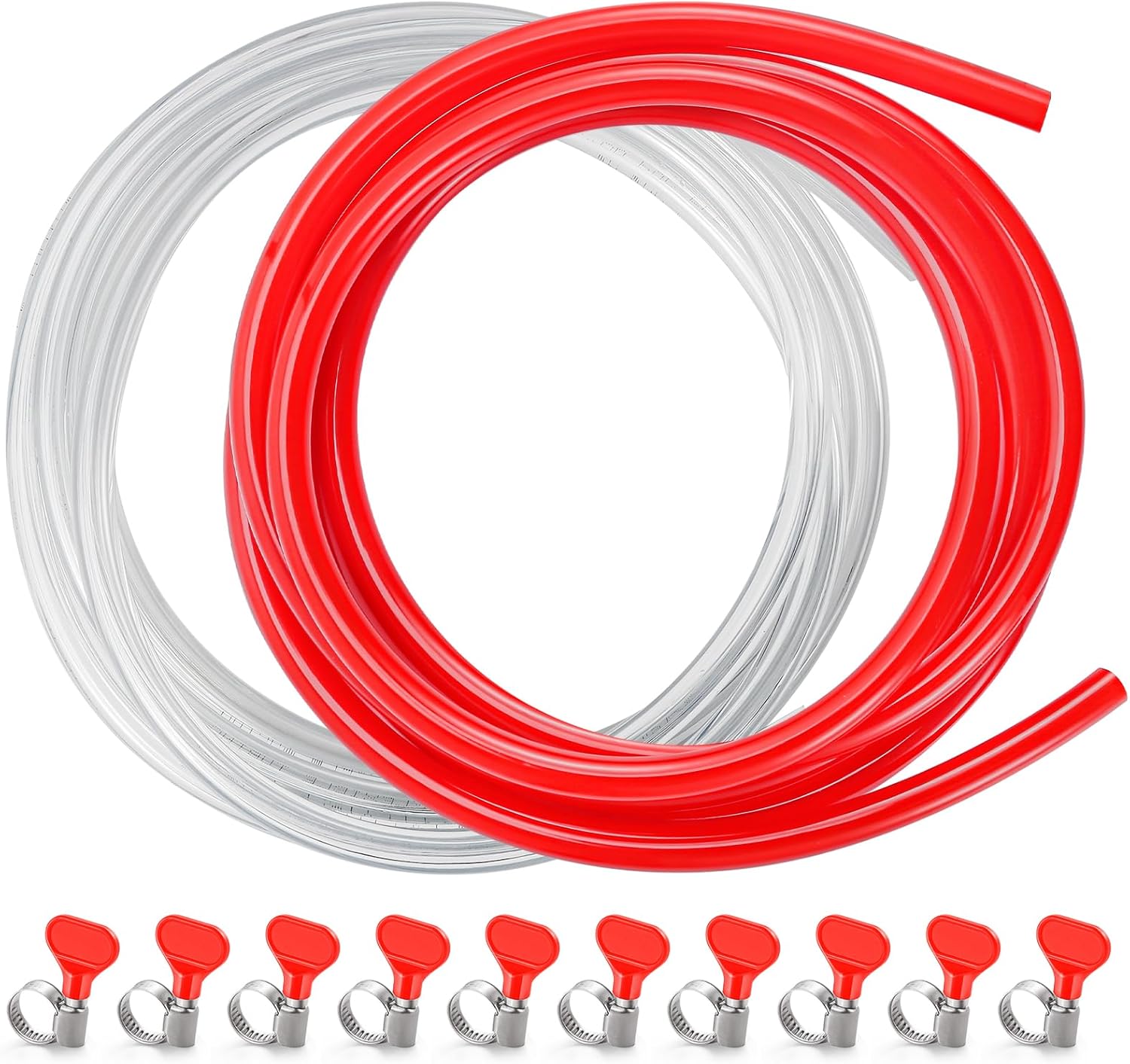 Amazon.com: Kegerator Beer Co2 Gas Line Kit 15ft 3/16" Beer Lines ...