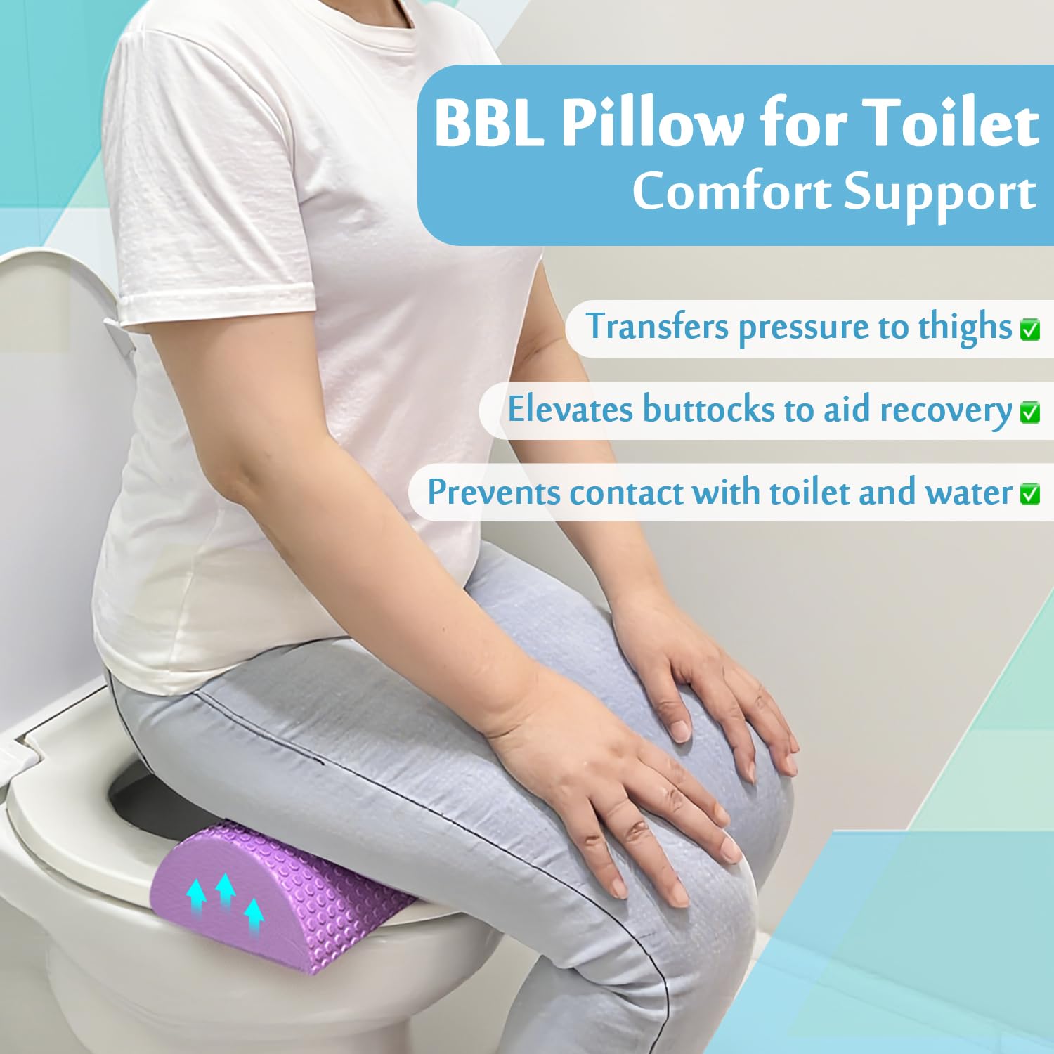 Snapklik.com : AOSSA BBL Toilet Seat Riser, Brazilian Butt Lift Toilet ...