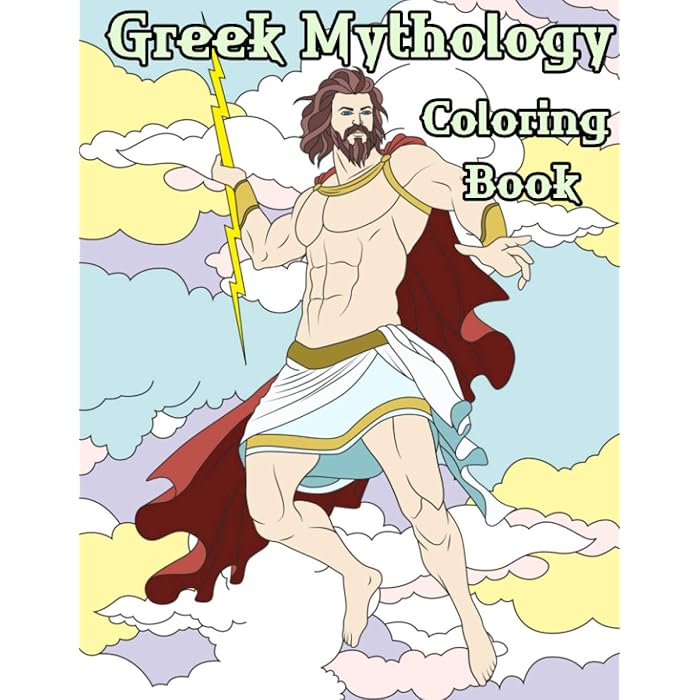 Buy Greek Mythology Coloring Book: 30 Unique Greek Gods Coloring Book ...