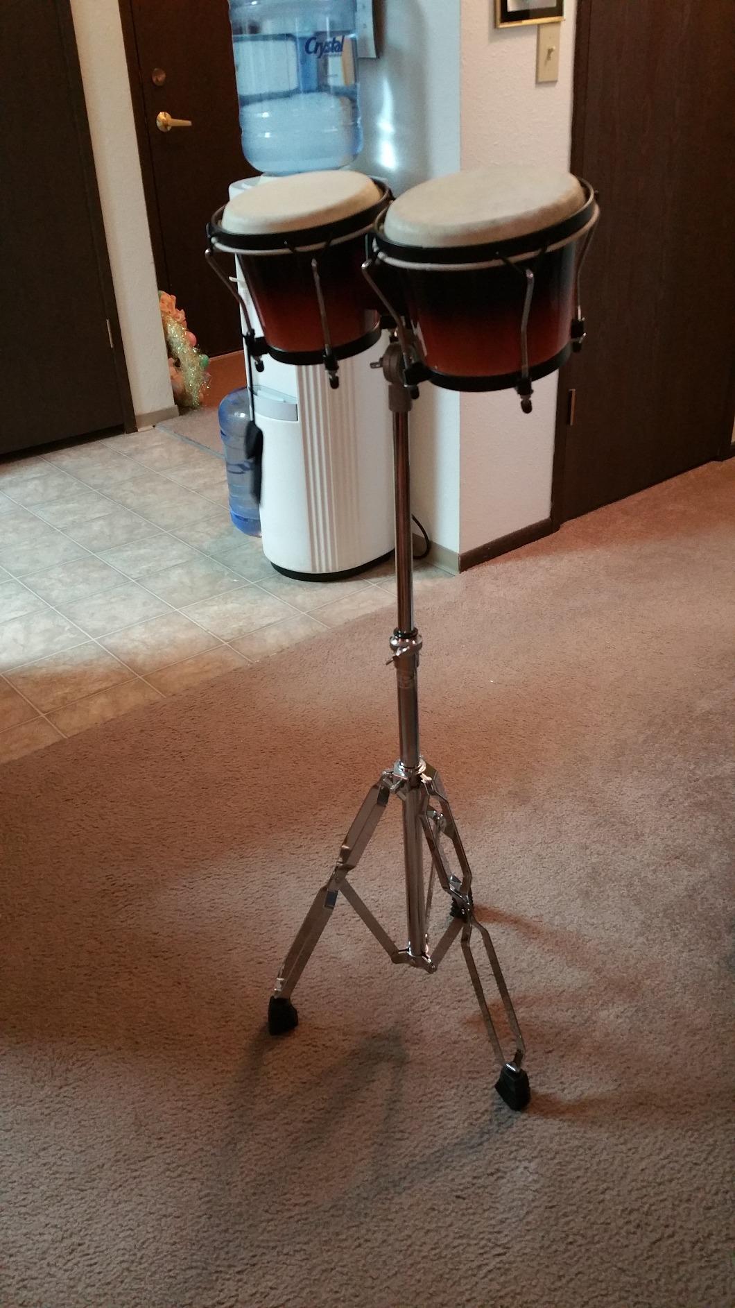 Amazon.com: GP Percussion 11021B -inch Bongo Stand : Musical Instruments