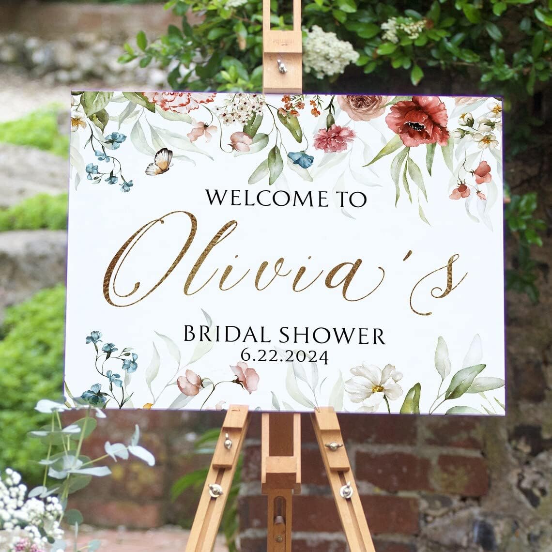 Amazon.com : Bridal Shower Sign, Bridal Shower Welcome Sign ...