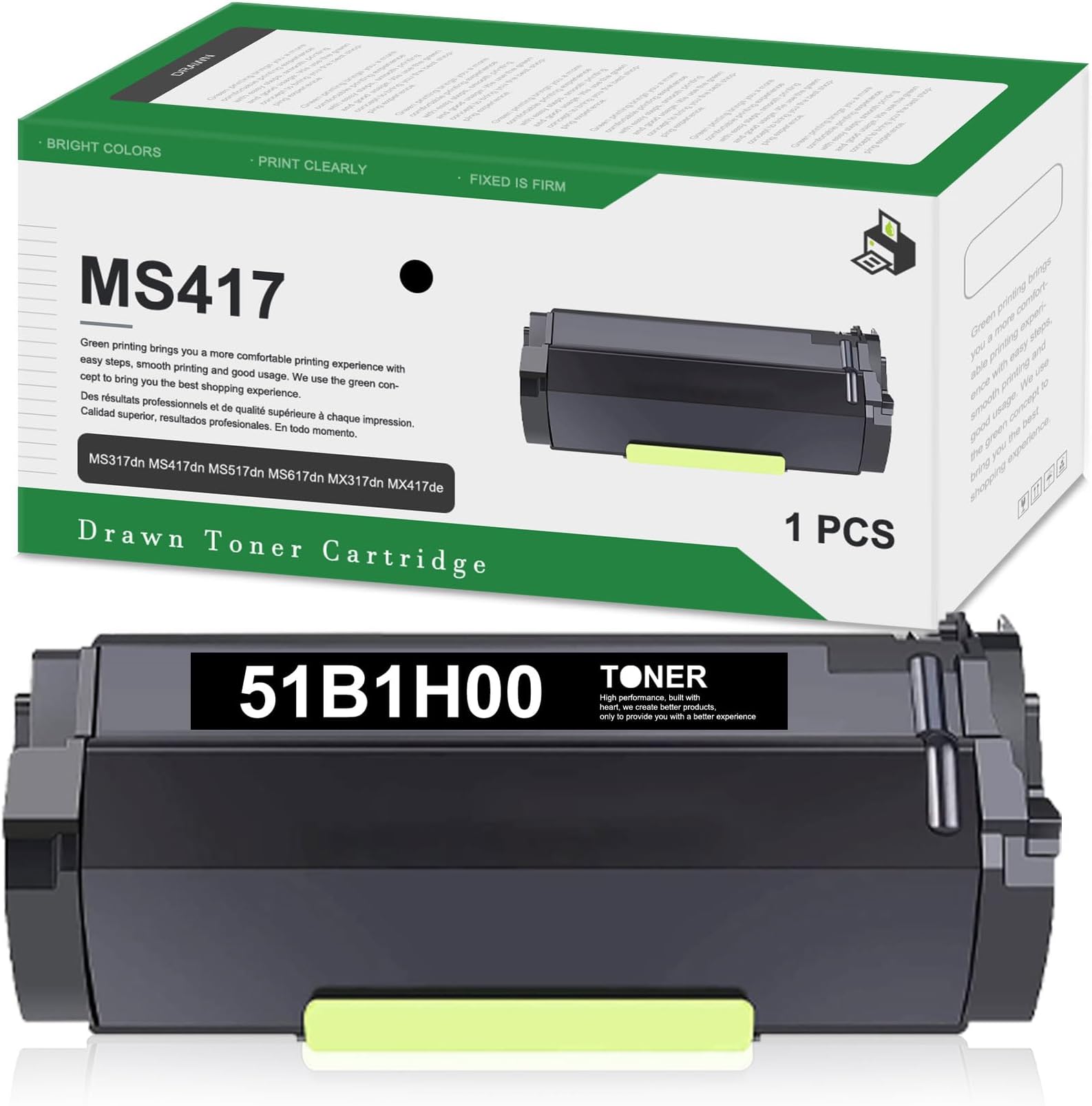 Amazon.com: Lexmark 51B1H00 MS417dn MX417de MS517dn MX517de MS617dn ...