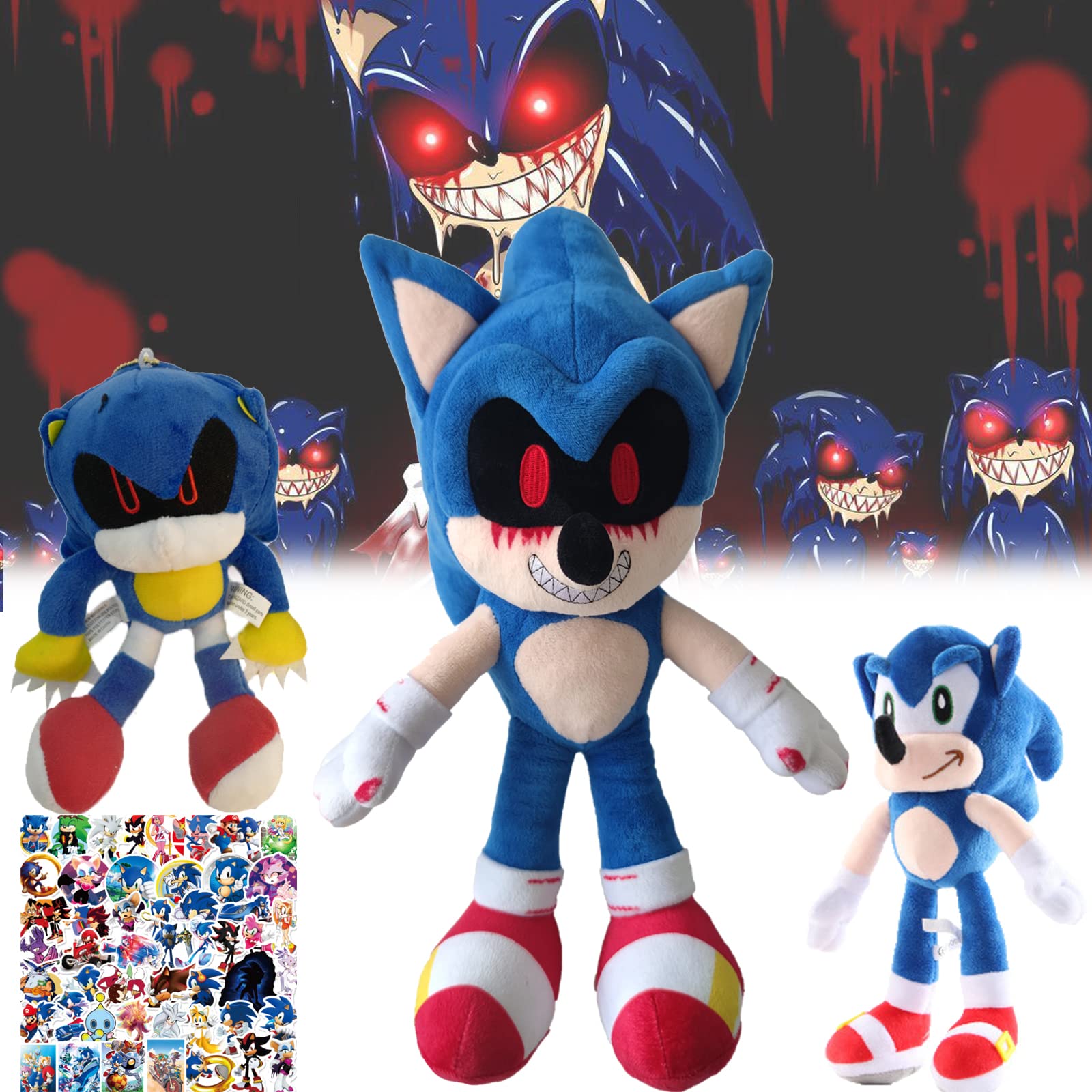 Buy Metal Sonic Plush, Sonic EXE Plushies, Sonic The Hedgehog Plush ...