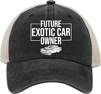 Funny car Caps Future Exotic car owne Baseball Caps for Women Vintage ...
