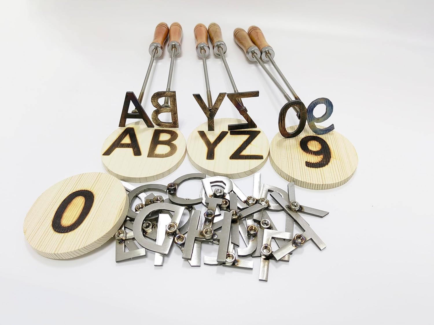 Amazon.com: Premium 2" Branding Irons 0-9 and A-Z Alphabet Set with 10 ...