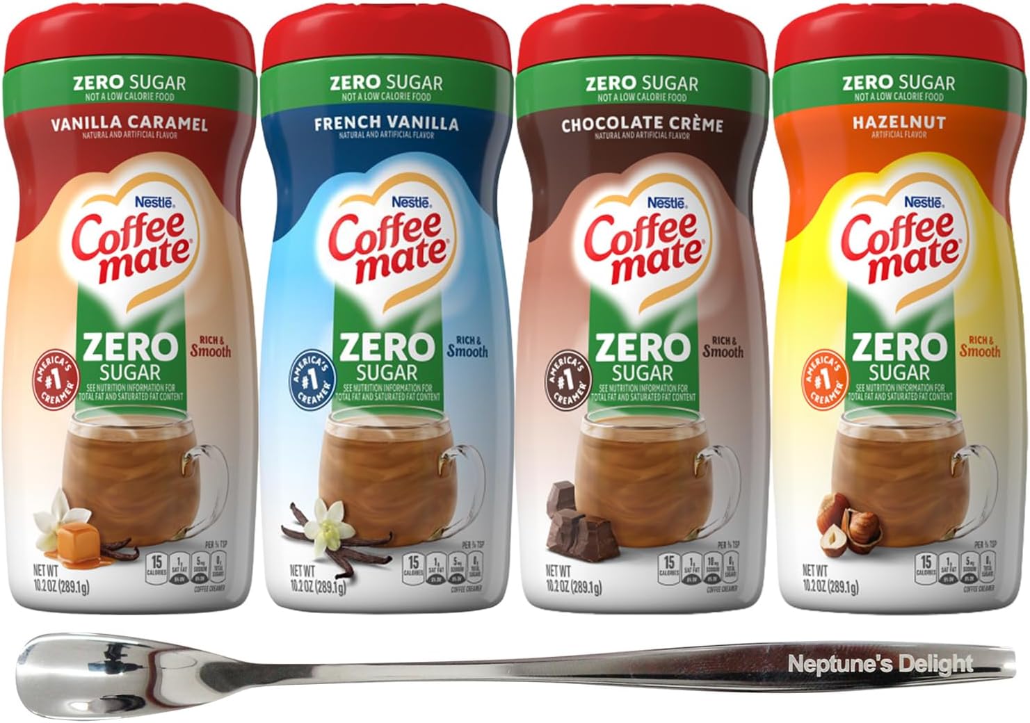 Amazon.com: Coffee mate Sugar Free Powdered Creamer 4 Flavor Variety ...
