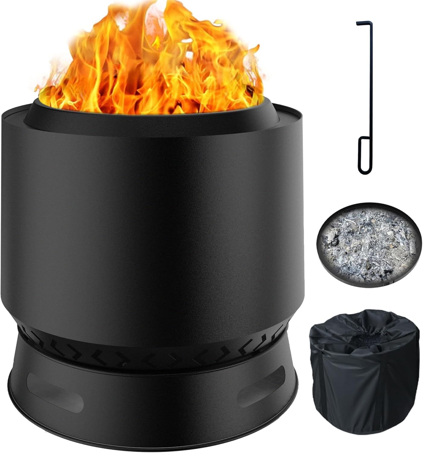 Amazon.com : Smokeless Fire Pit, 20 In Wood Burning Fire Pit with ...