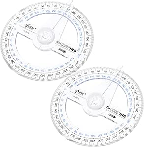 STOBOK 2pcs 360 Protractor Helix Angle and Circle Maker Circular ...