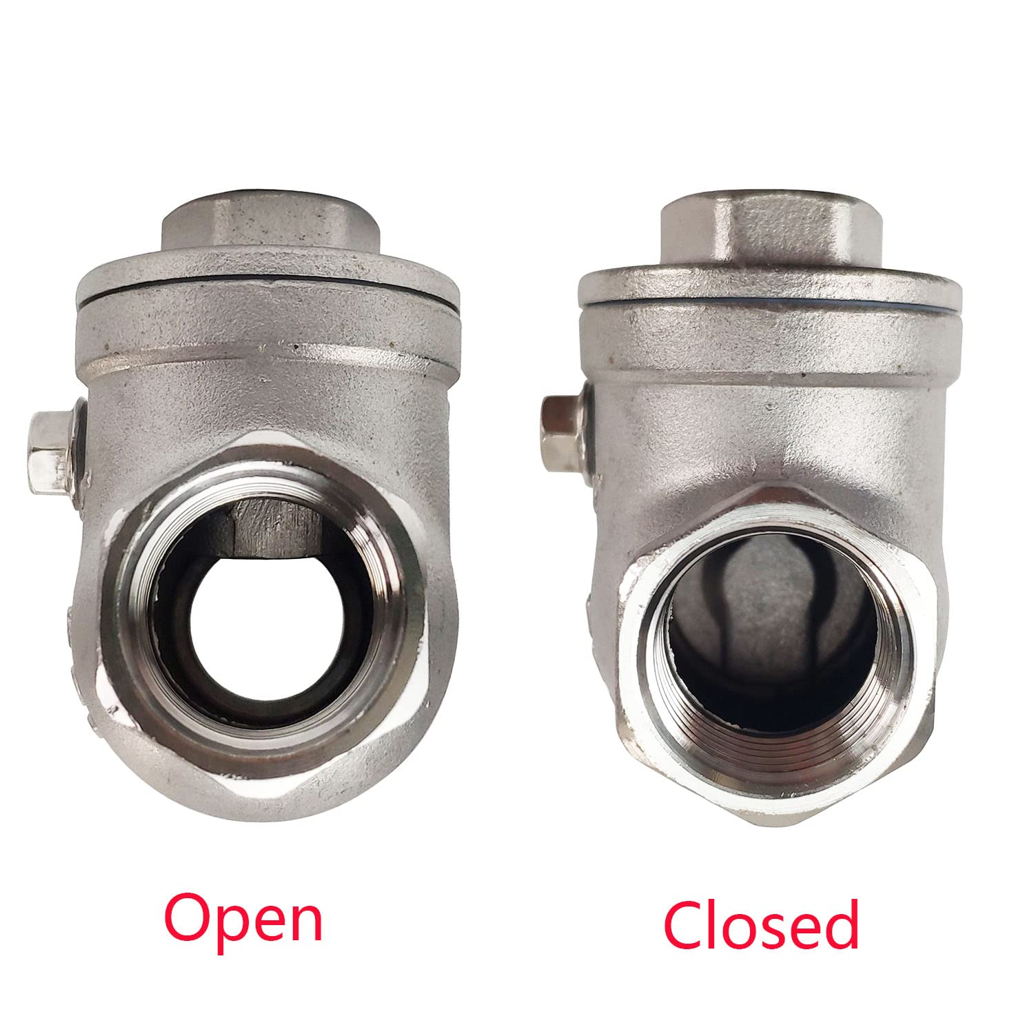 Snapklik.com : 3/4" NPT Swing Check Valve Female PN16 CF8M