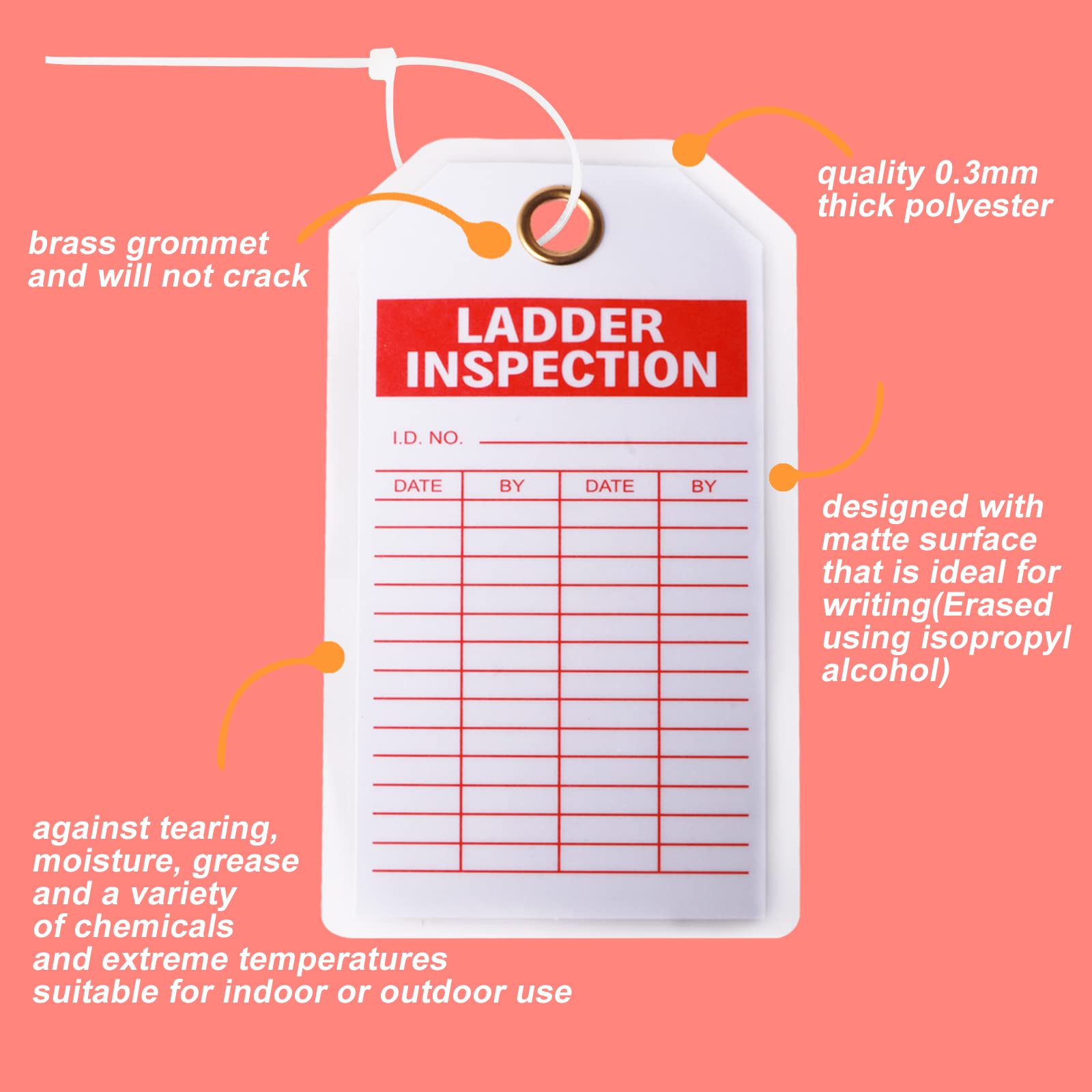 Ladder Tag s Waterproof Inspection Record Kit 3 Holders And 6 Ladder ...