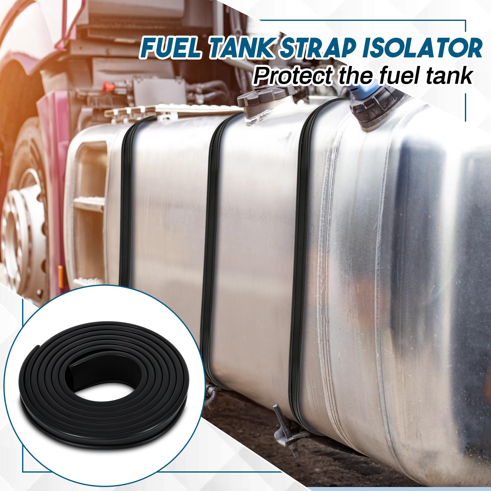 Snapklik.com : 2 Inch Fuel Tank Strap Isolator 6 Feet Length Gas Tank ...