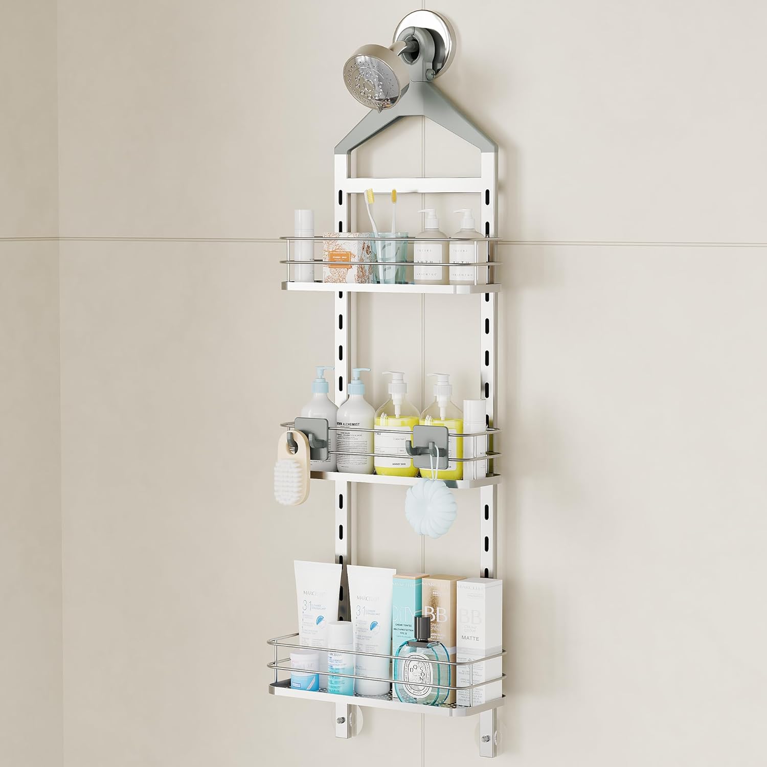 Amazon.com: Nieifi Hanging Shower Caddy,Adjustable Basket Over Shower ...