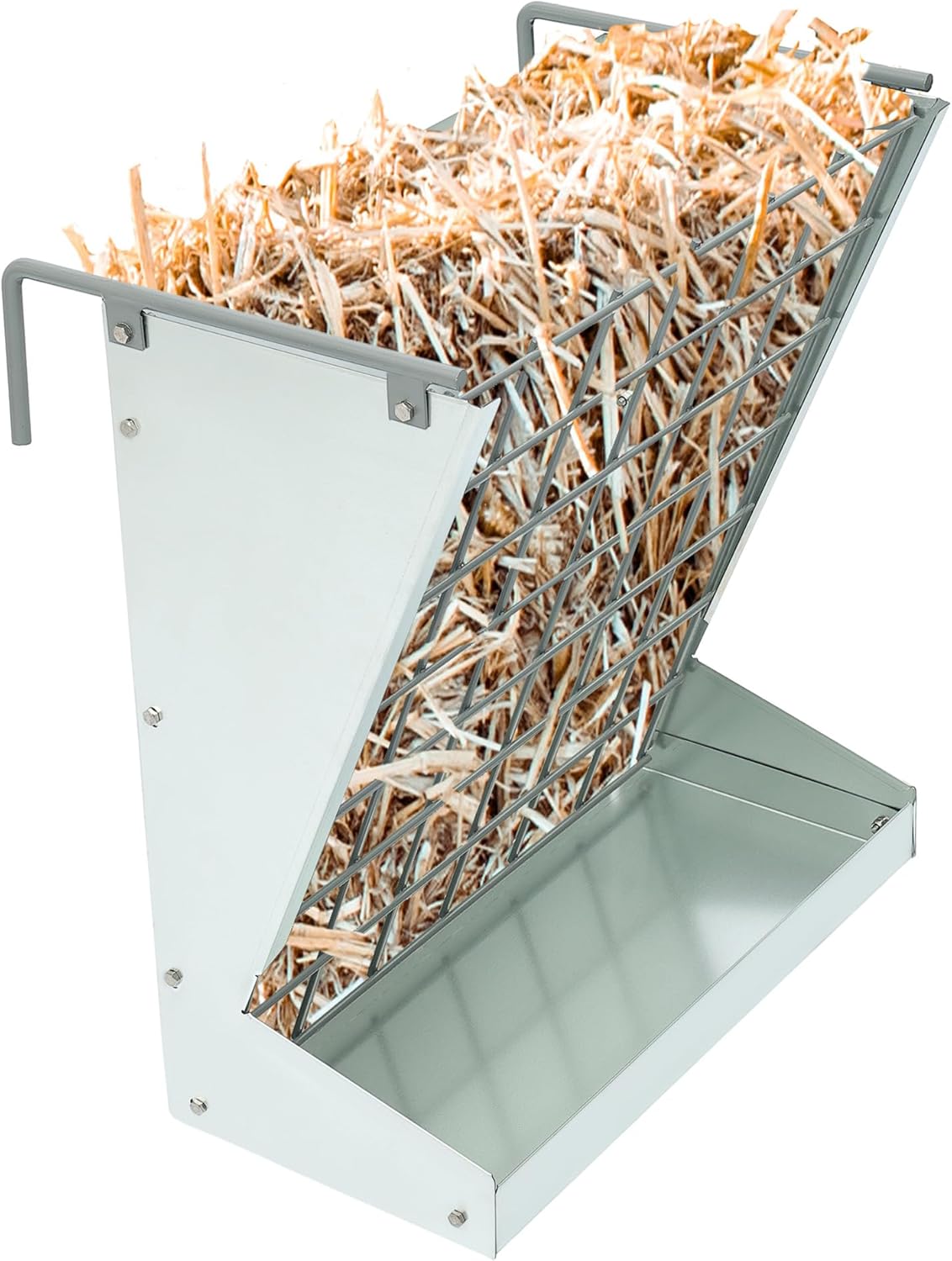 Amazon.com : KUAFU Wall Mount Hay Rack, 2-in-1 Hay and Grain Storage ...