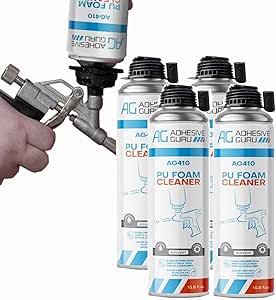 Amazon.com: Adhesive Guru Spray Foam Gun Cleaner (4x15.8 fl oz ...