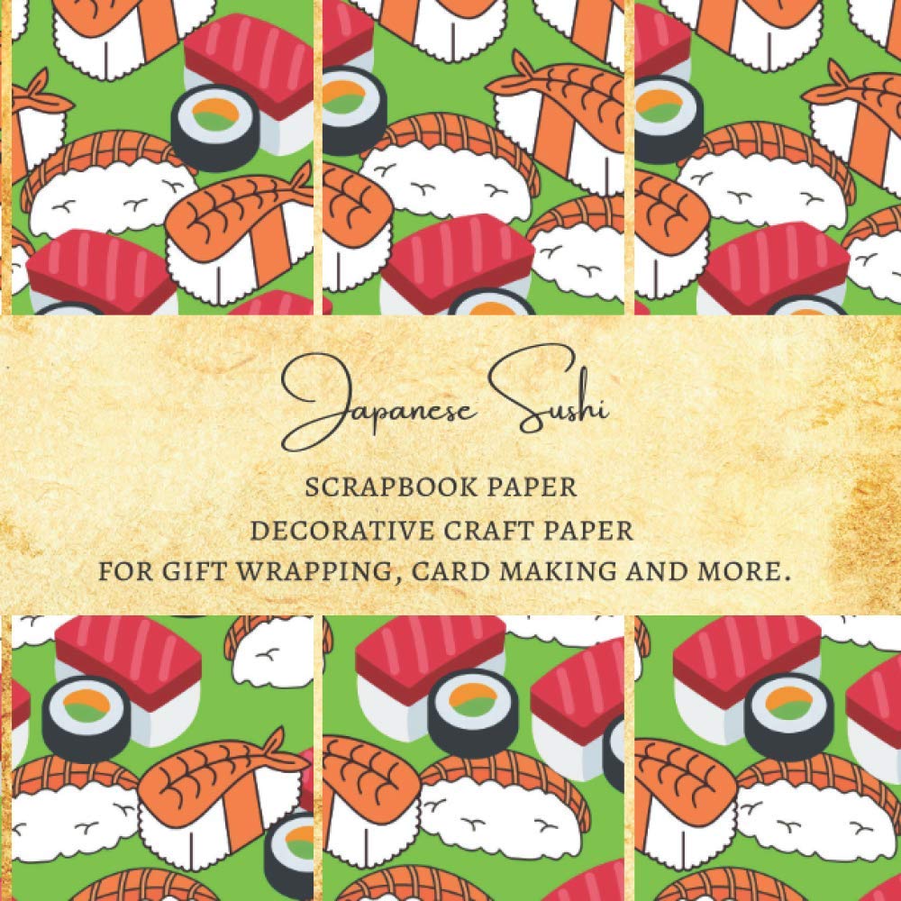 Japanese Sushi Scrapbook Paper | Decorative Craft Paper for Gift ...