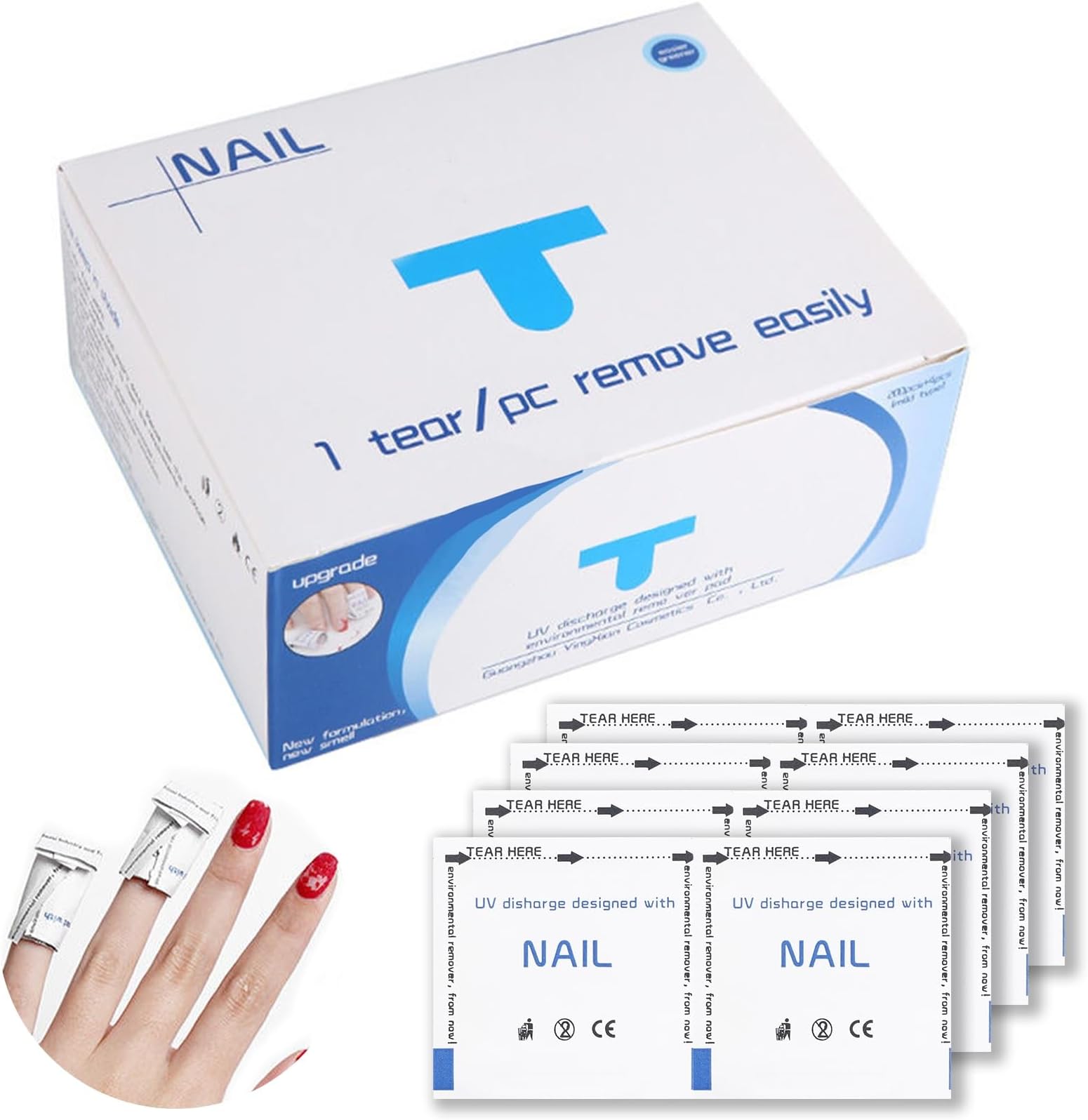 Amazon.com : Nail Polish Remover Pads, Acetone Nail Polish Remover ...