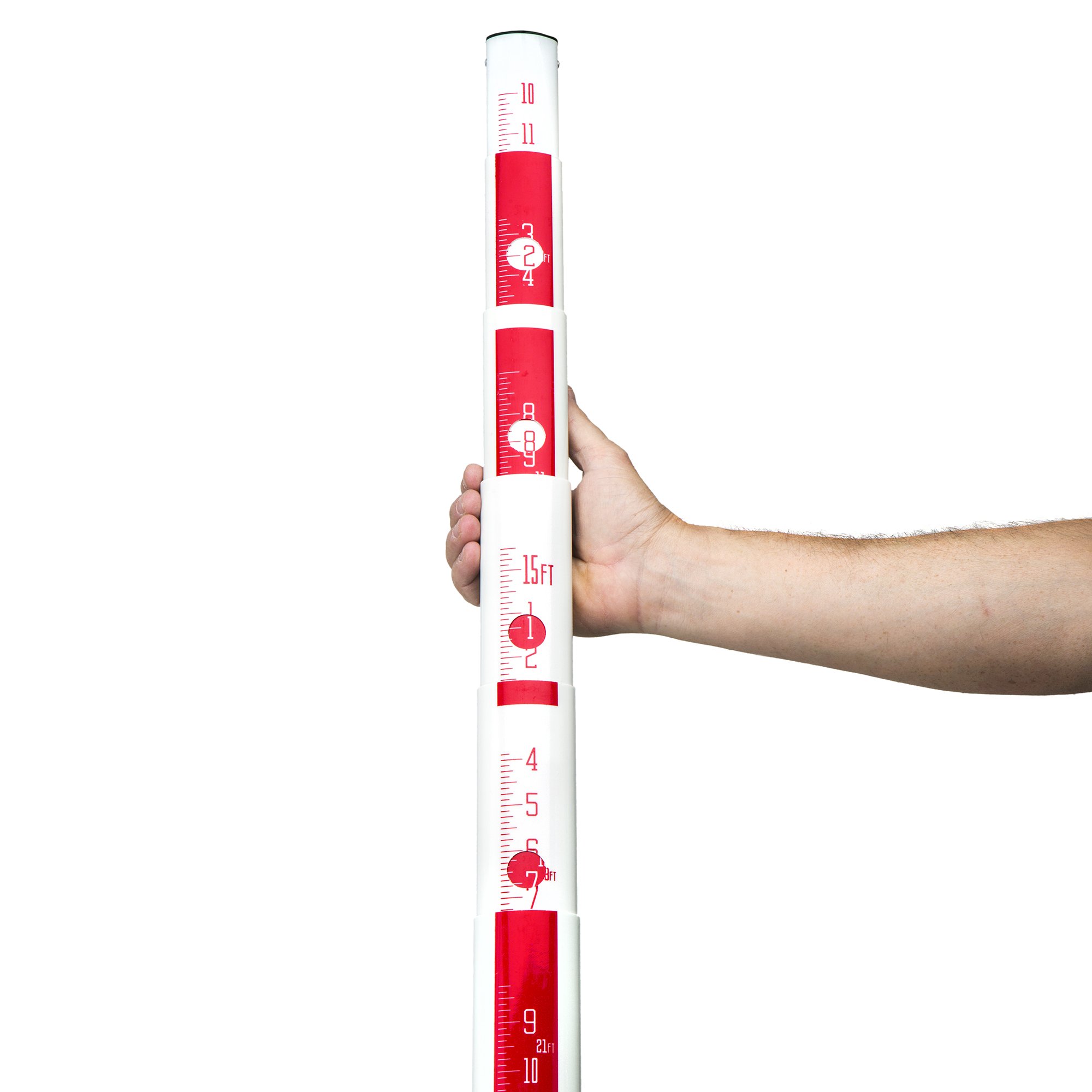 Snapklik.com : AdirPro Surveyors Oval Shaped Fiberglass Leveling Rod 25 ...