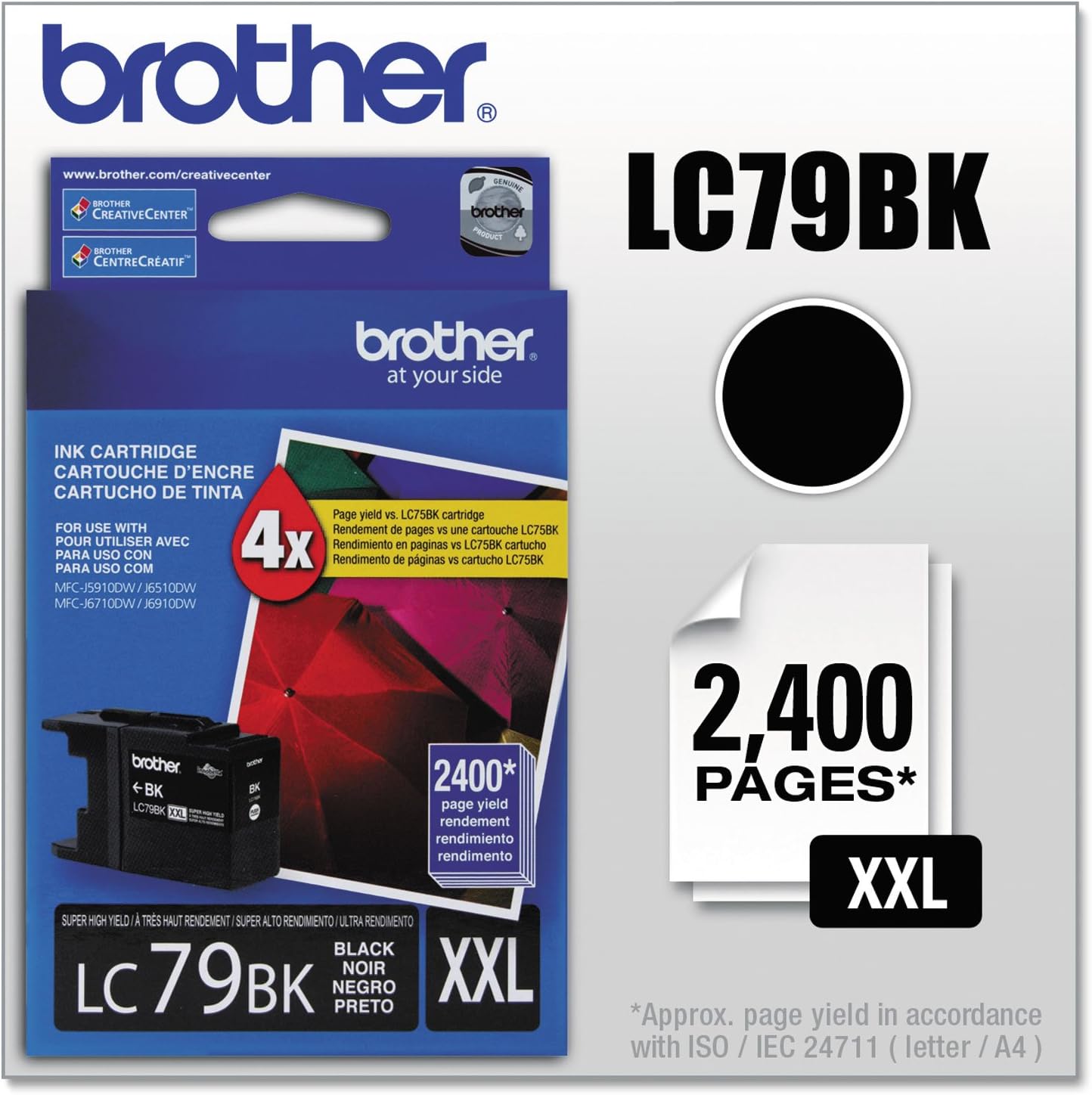 Brother LC79BKS Super High Yield Black Ink Cartridge LC9BKS : Amazon.ca ...