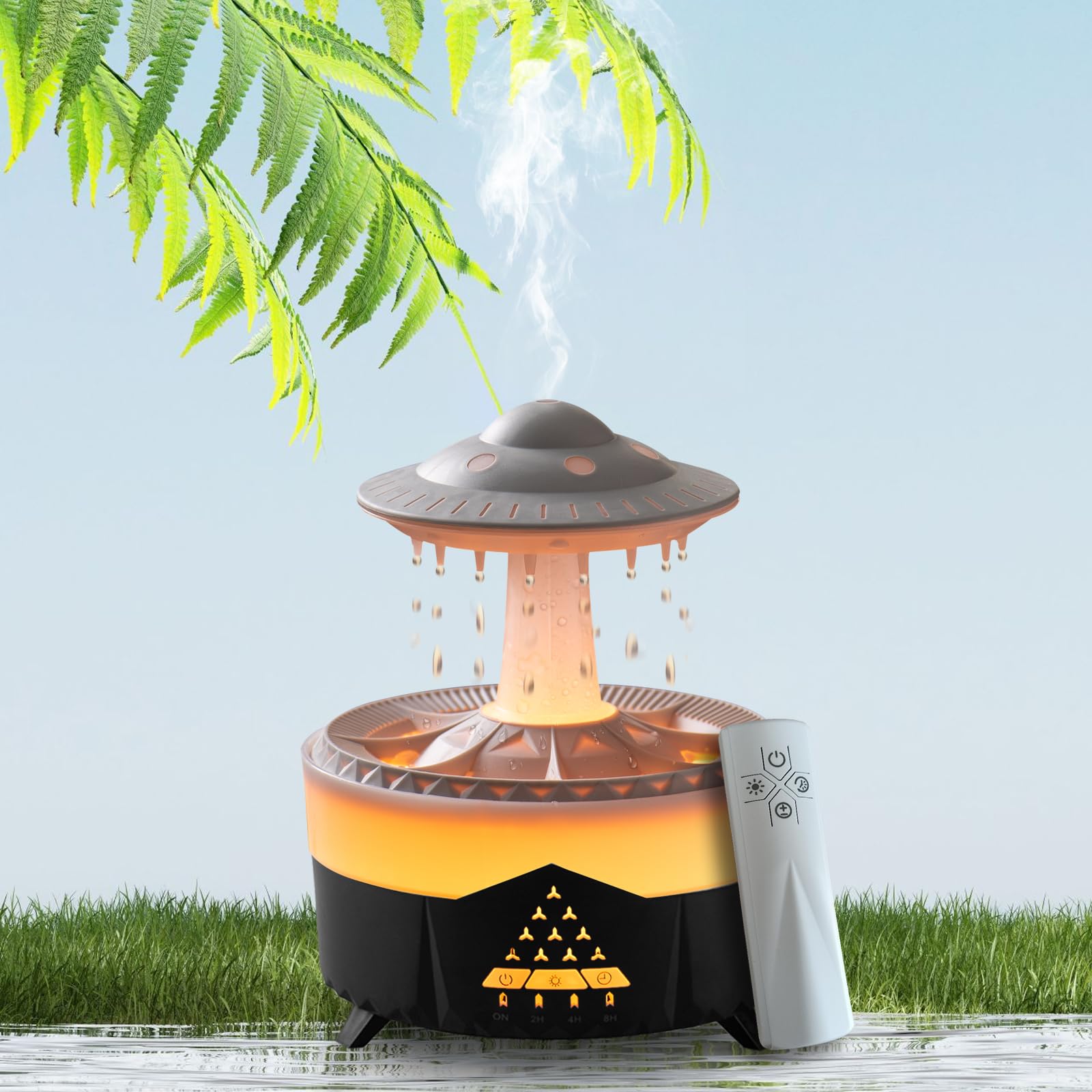 Amazon.com: Essential Oils Diffusers for Home with Raindrop 350ml ...