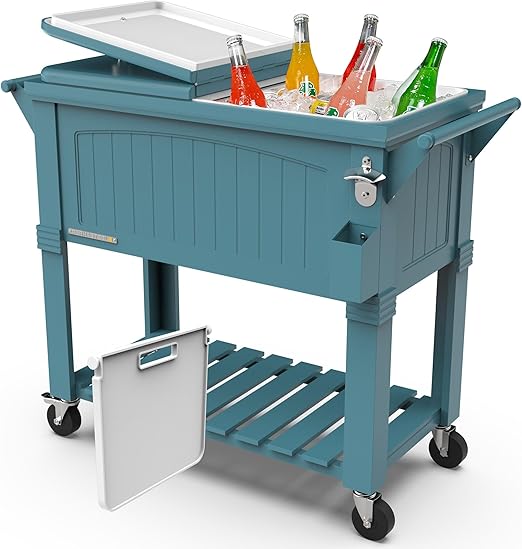 Amazon.com : Permasteel Party Cooler with Divider, Spacious 80-Qt ...